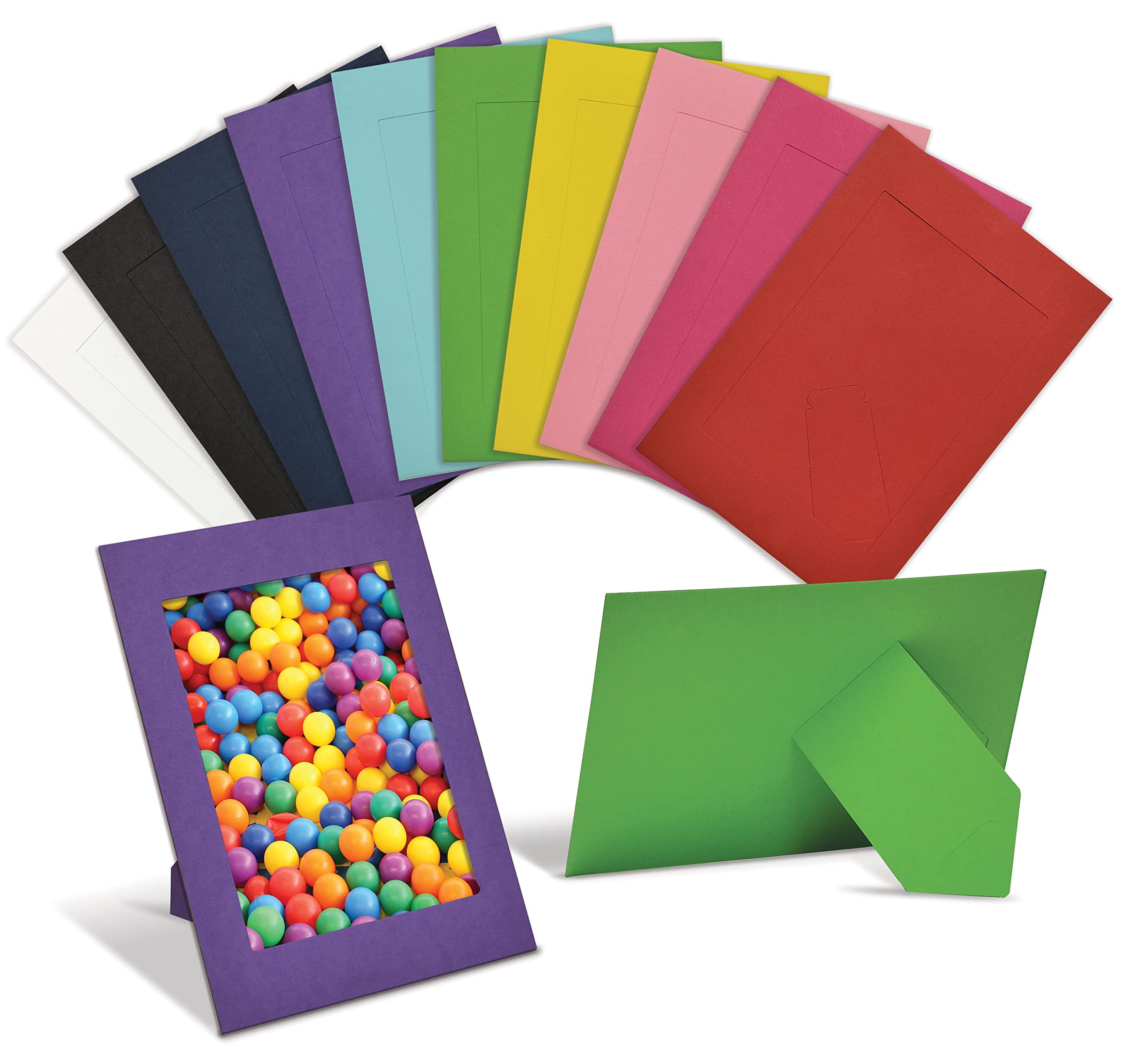 Better Office Products Paper Picture Frames for 4 x 6 Inch Photos Bulk ...