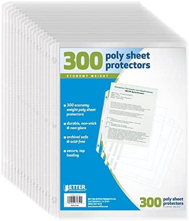Better Office Products Sheet Protectors, 300 Count - Walmart.com