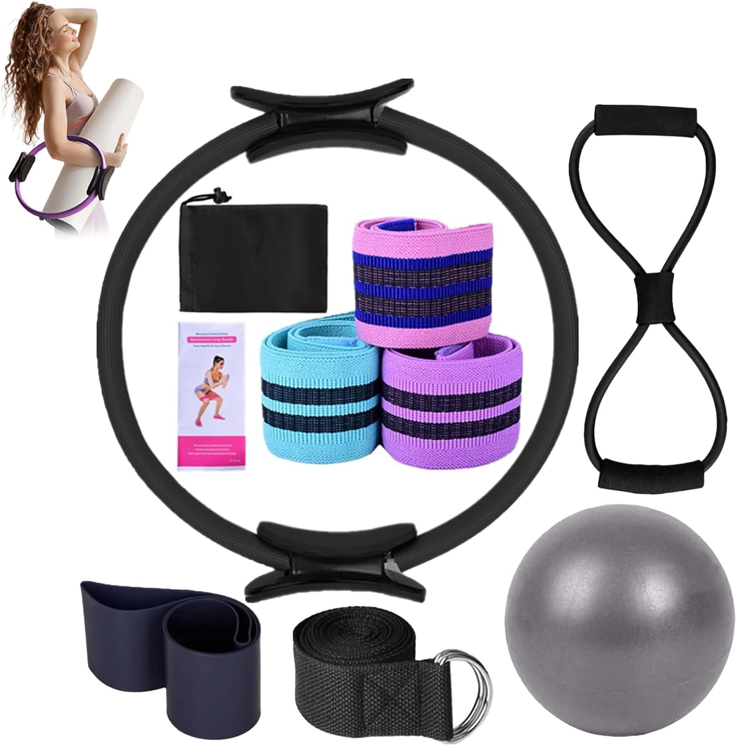 Better Me Pilates Kit, Pilates Essentials Kit for Women, Booty Bands ...