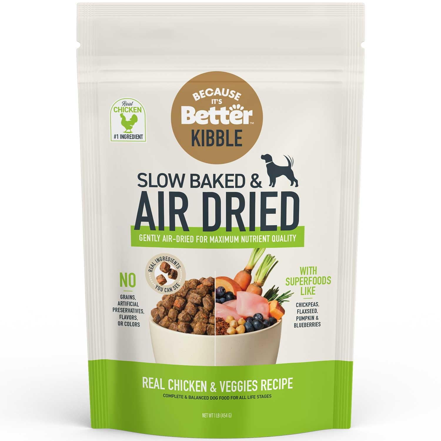 Because it's Better Slow SBF3 Baked and Air Dried Dog Food, Real ...