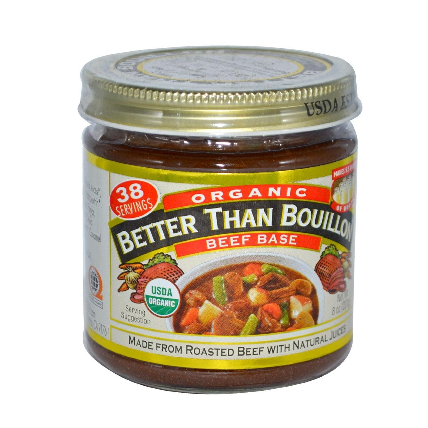 Better Than Bouillon Organic Roasted Beef AIS1 Base, 8 oz - Walmart.com