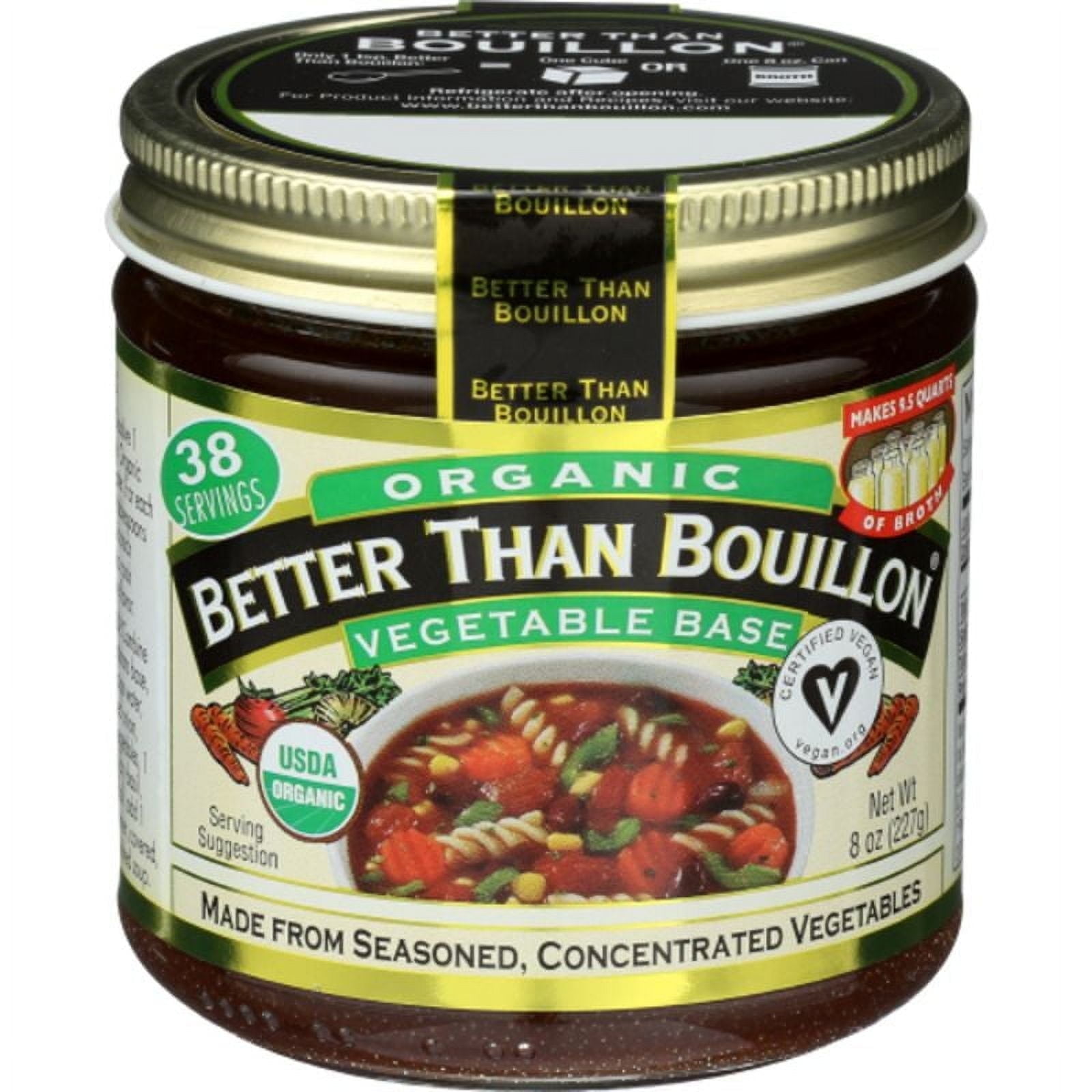 Better Than Bouillon Organic Seasoned Vegetable Base 8 oz Pack of 2 ...
