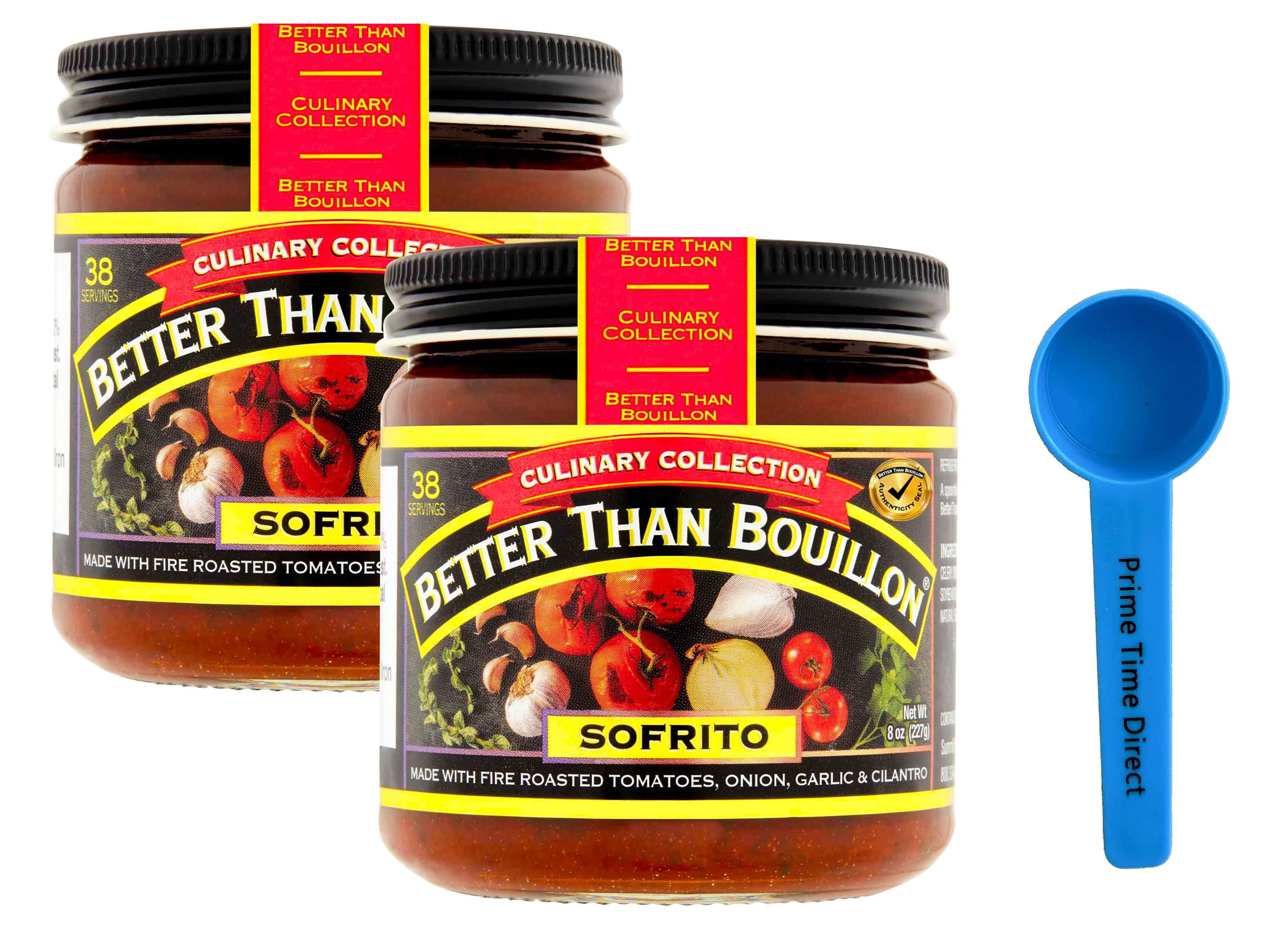 Better Than Bouillon Sofrito GP27 Base 8 oz (Pack of 2) Bundle with PrimeTime Direct Teaspoon ...