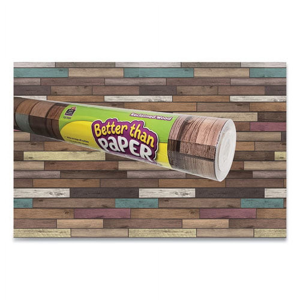Better Than Paper Bulletin Board Roll, 4 Ft X 12 Ft, Reclaimed Wood ...