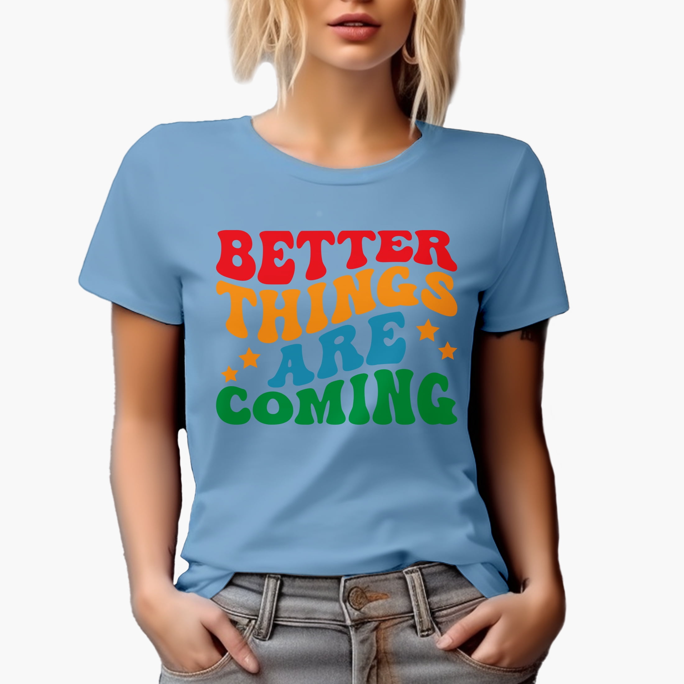 Better Things Are Coming, Quote to Bring Hope, Groovy Retro Wavy Text ...