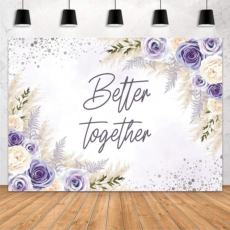 Better Together Backdrop Boho Bridal Shower Wedding Party Decorations ...
