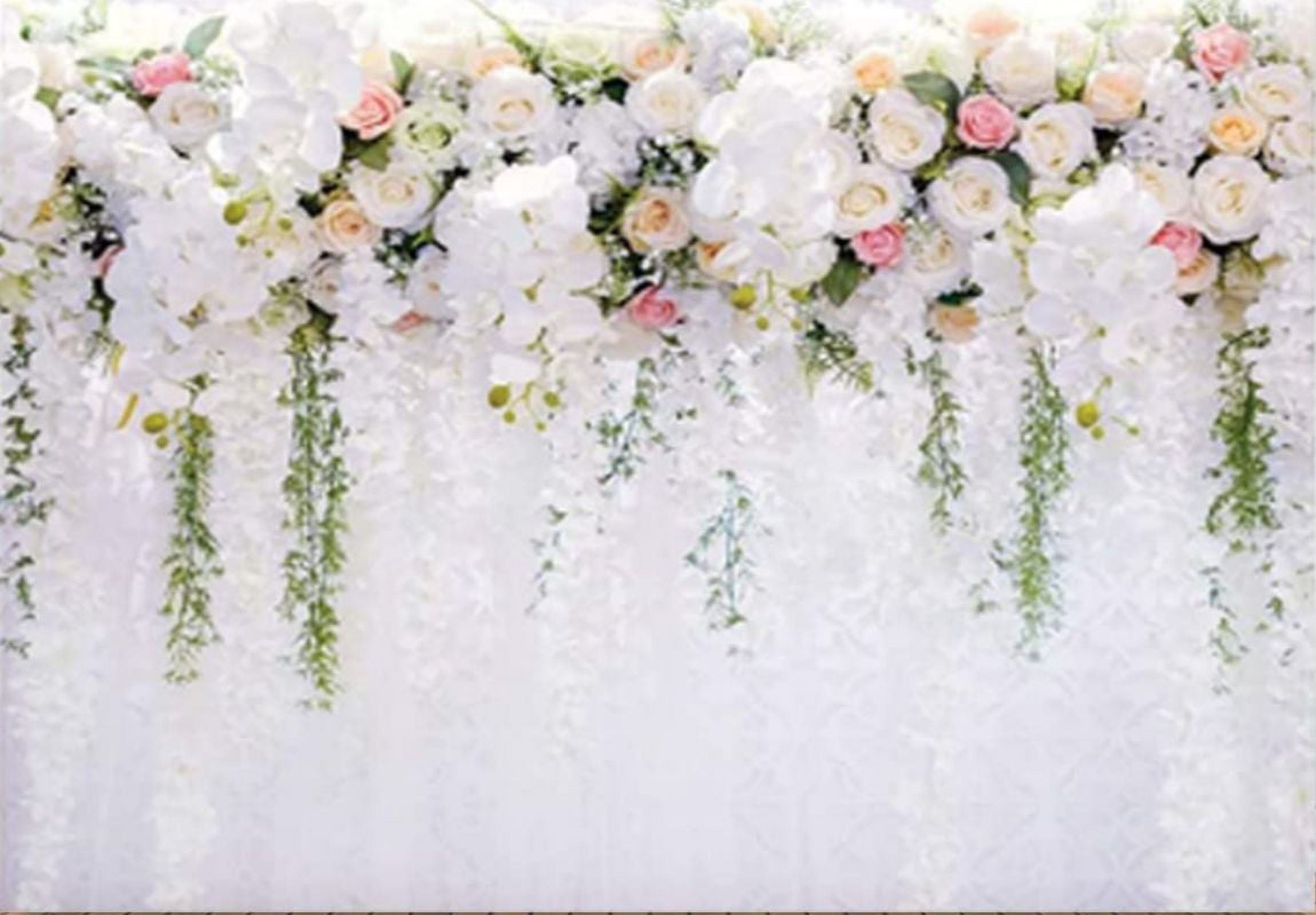 Better Together Backdrop Wedding Rustic Wooden Background White Flowers ...