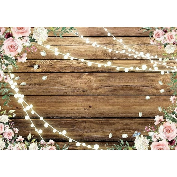 Better Together Backdrop Wedding Rustic Wooden Background White Flowers ...