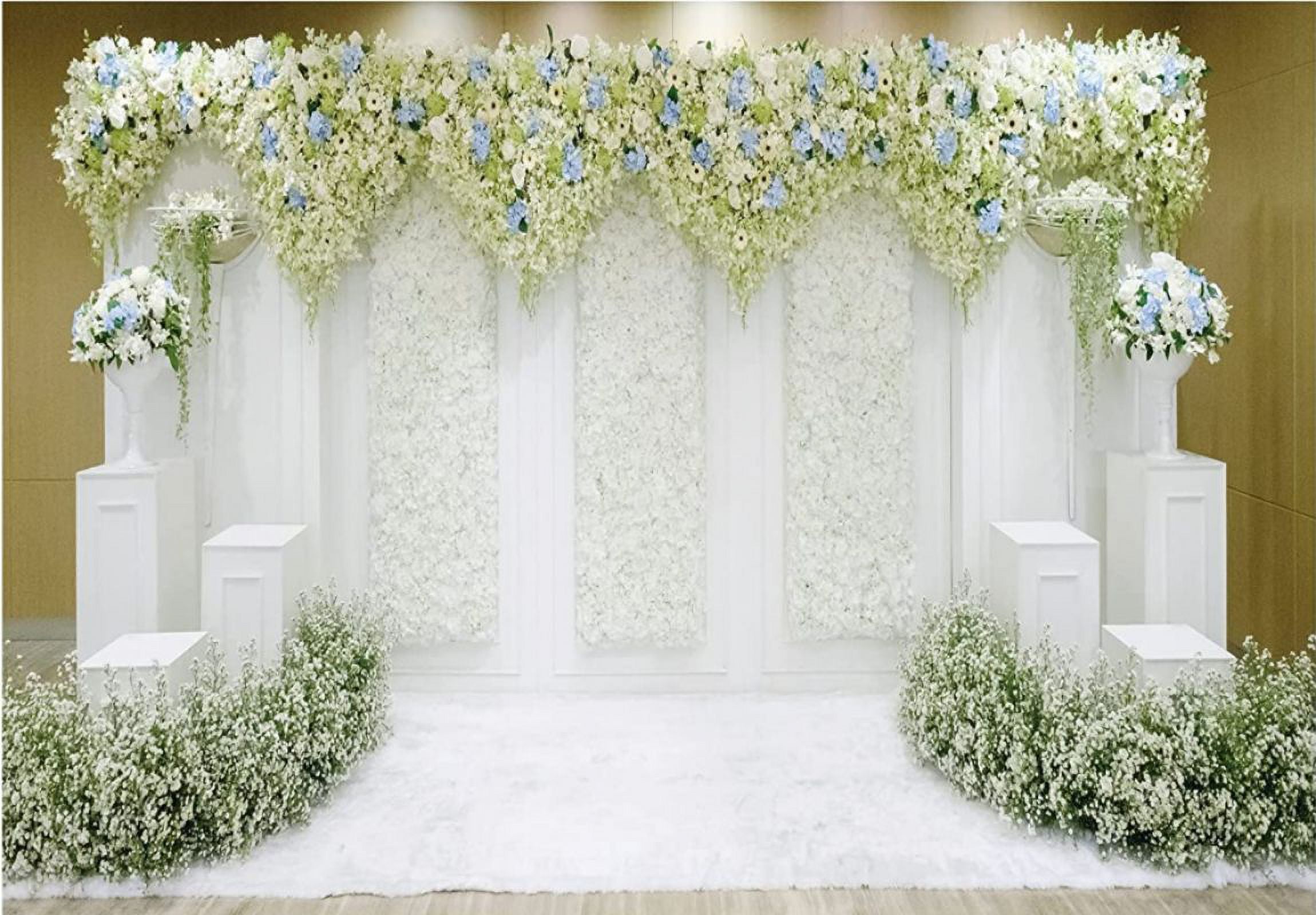 Better Together Backdrop Wedding Rustic Wooden Background White Flowers ...