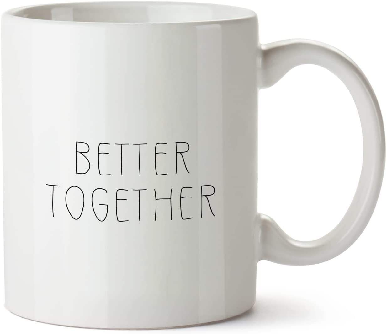 Better Together Best Friends Quote Couple Goals White Mug Novelty Mug ...