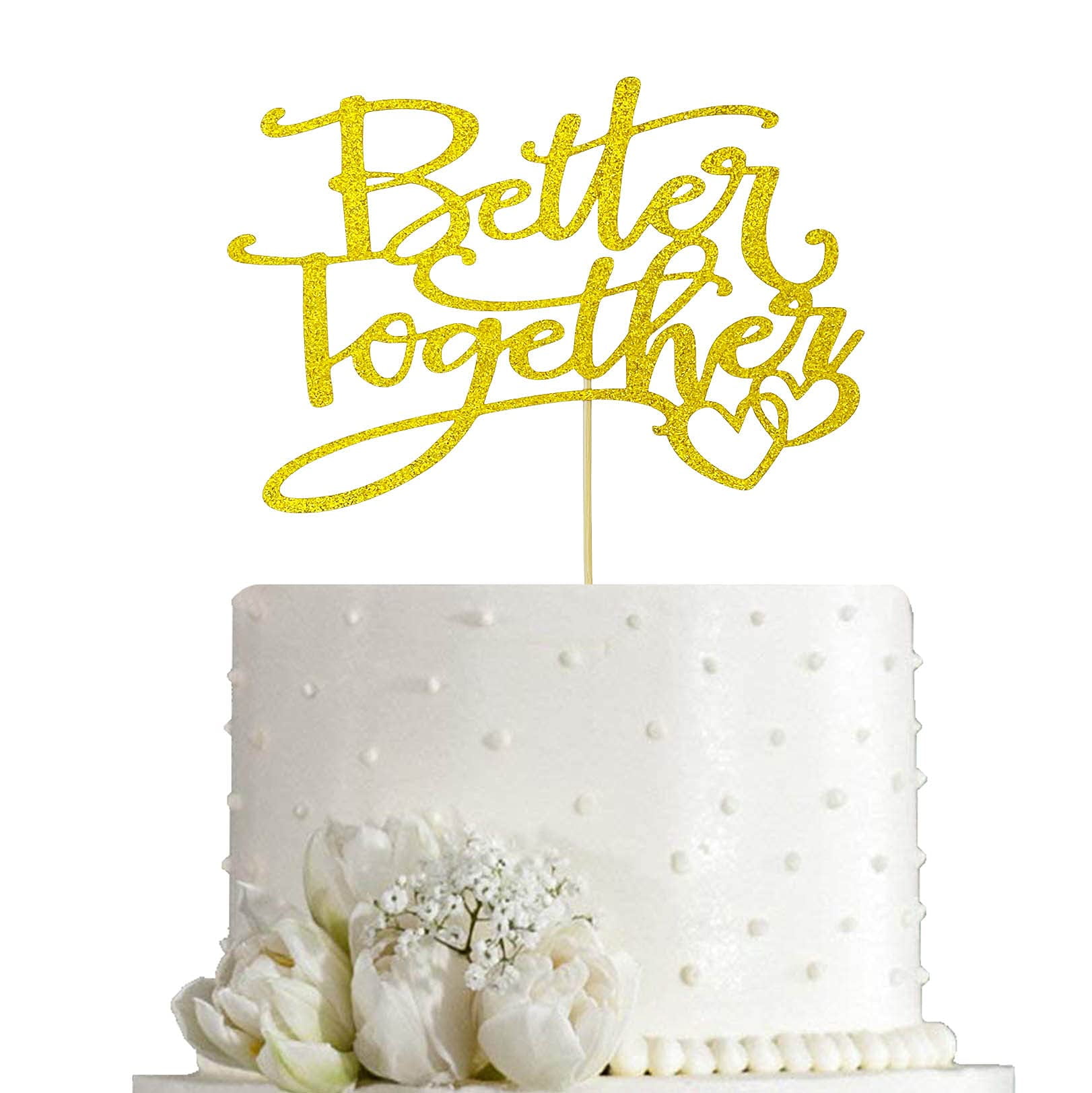Better Together Cake TWE5 Toppers - Bridal Shower, Mr and Mrs, Wedding ...