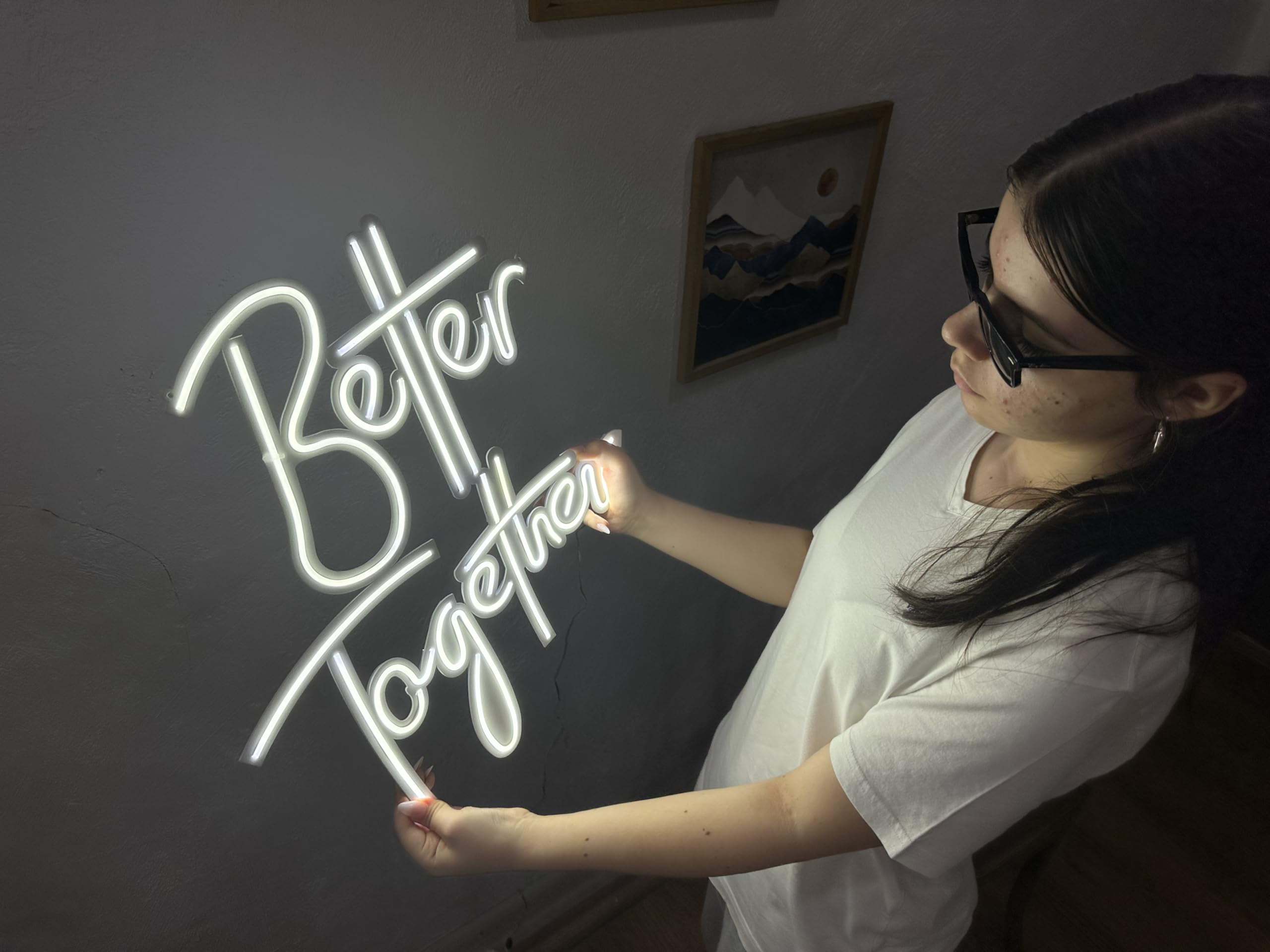 Better Together Metal Neon Sign, Wedding Neon Sign, Backdrop Neon Sign ...
