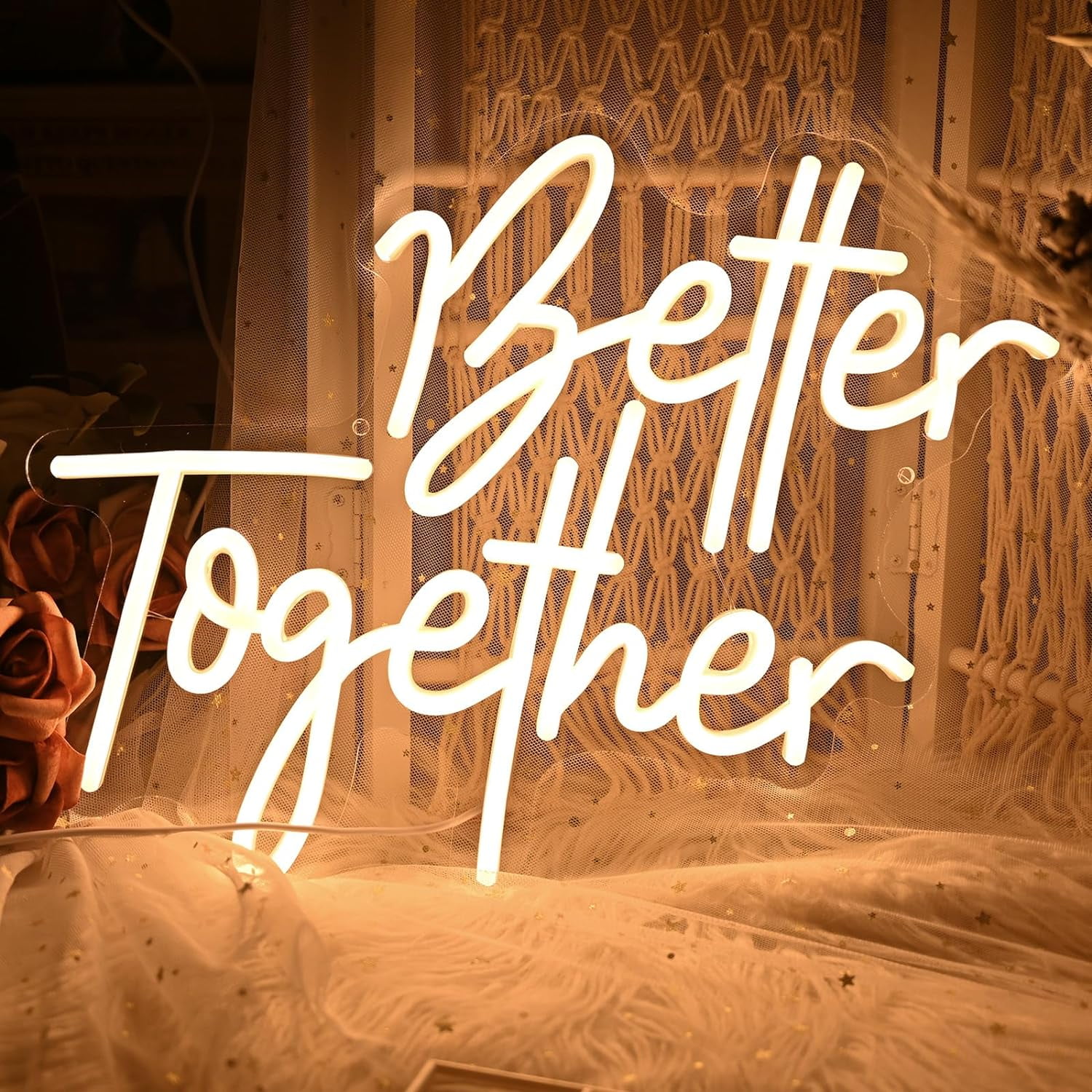 Better Together Neon Sign for Wedding, Warm White Better Together Led ...