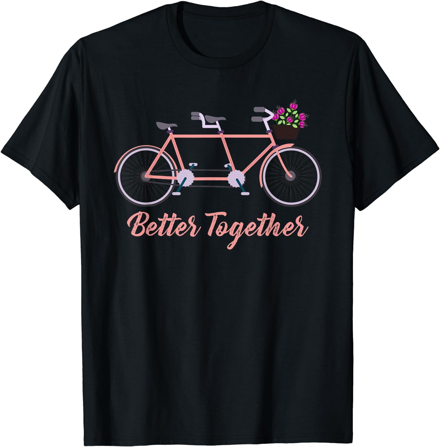 Better Together Tandem Bicycle Bike Together TShirt Gift - Walmart.com