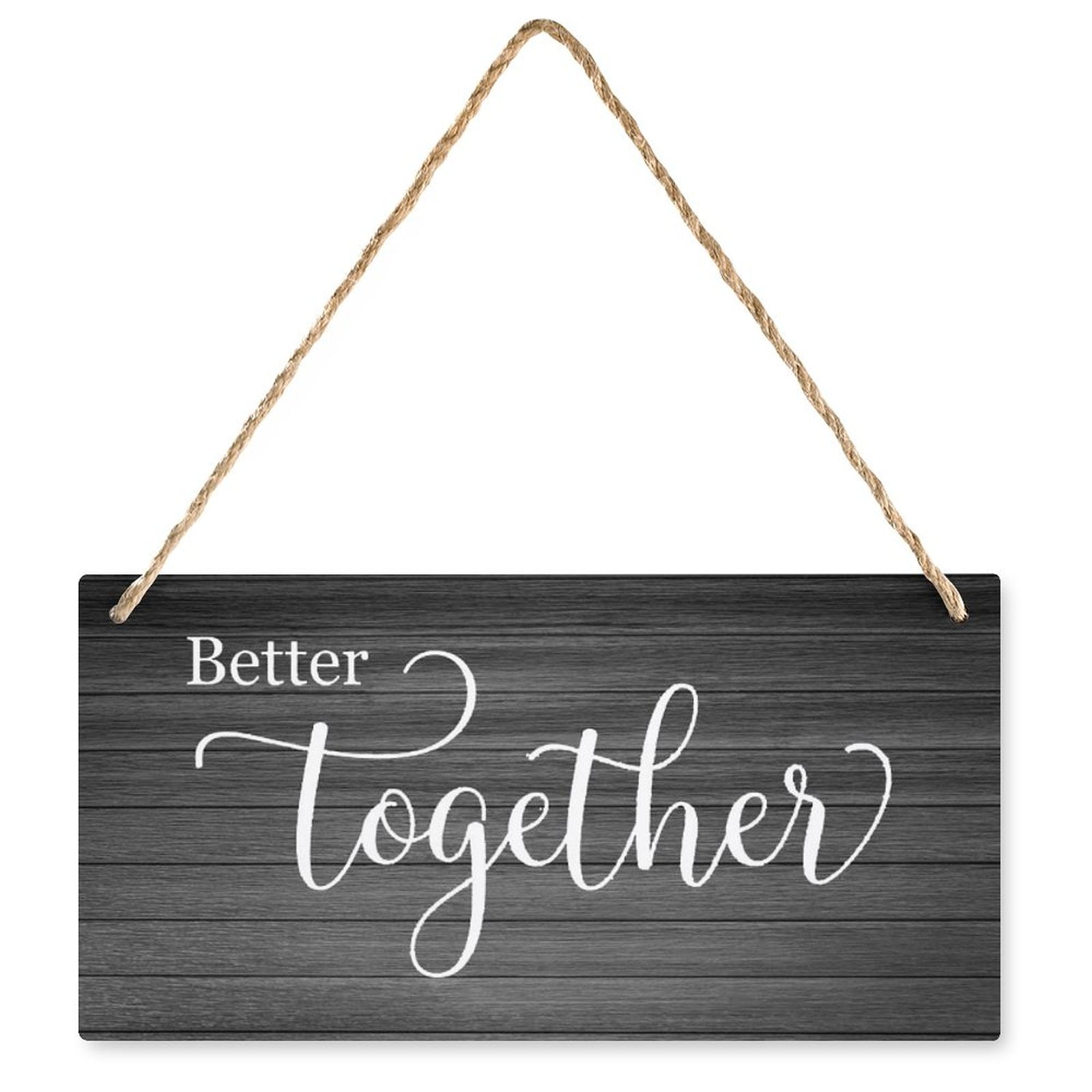 Better Together Wood Signs With Quotes Family Wall Decor Farmhouse ...