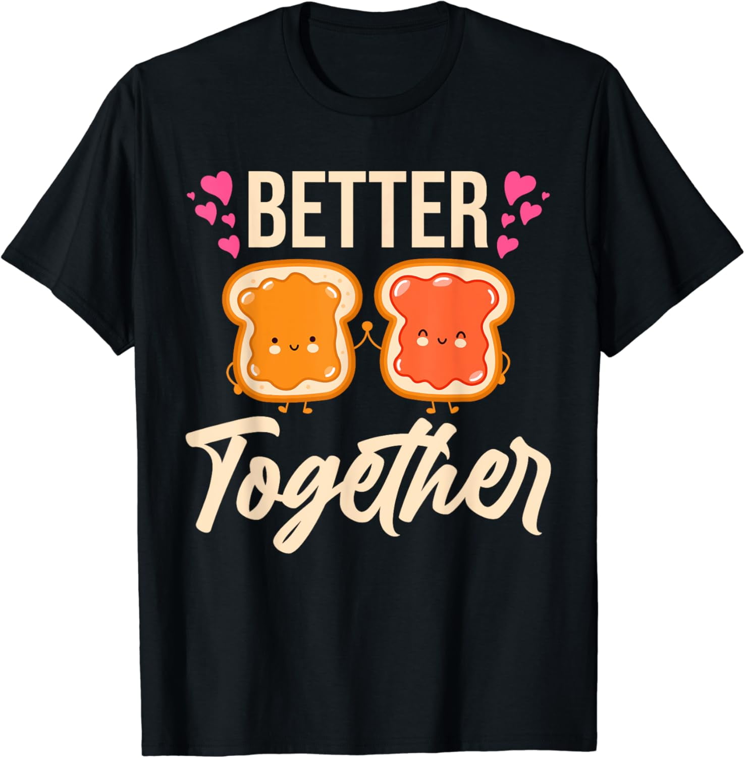 Better Together toast, bread, ketchup Sandwich T-Shirt - Walmart.com
