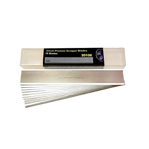 Better Tools 5" Scraper Blades -50 blades/box - 10 blades/tube ...