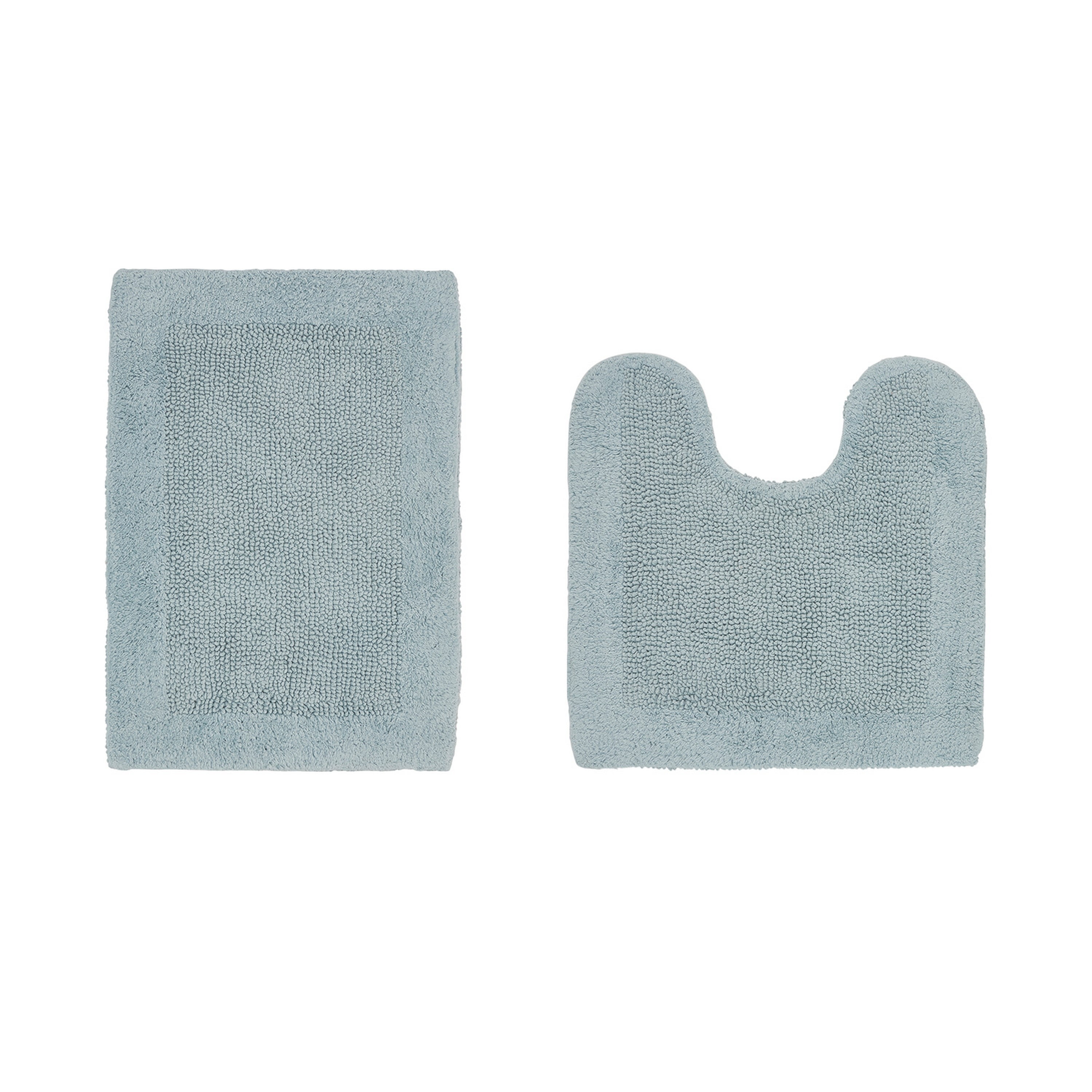 Better Trends Edge 100% Cotton 2 Piece Set (17" x 24" | 20" x 20") Bath ...