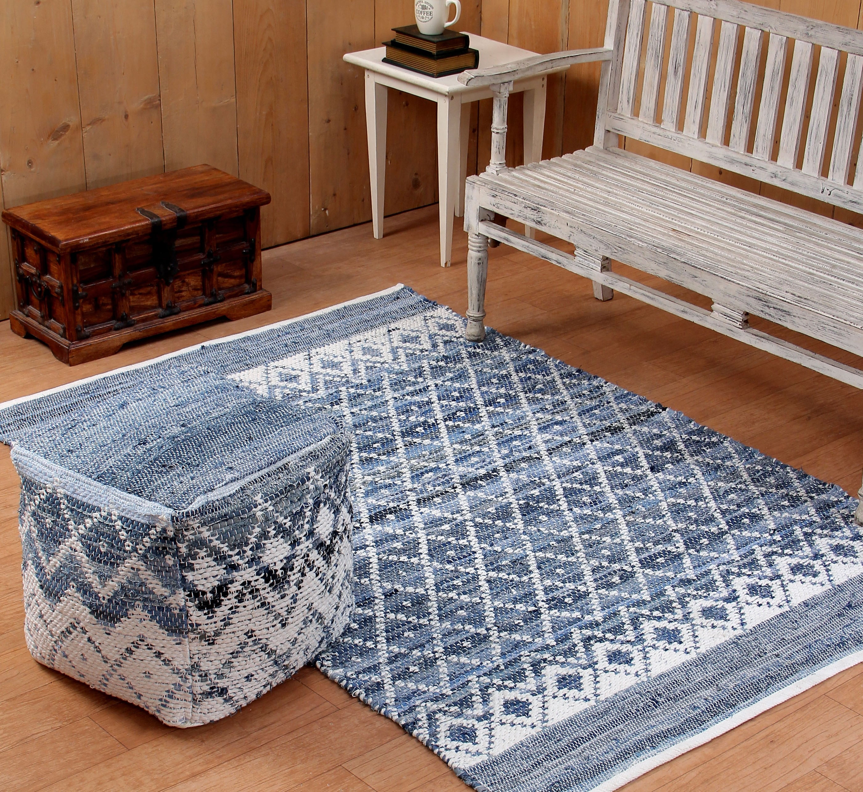 Better Trends 100% Cotton Durable Reversible Woven Indoor Area Utility ...