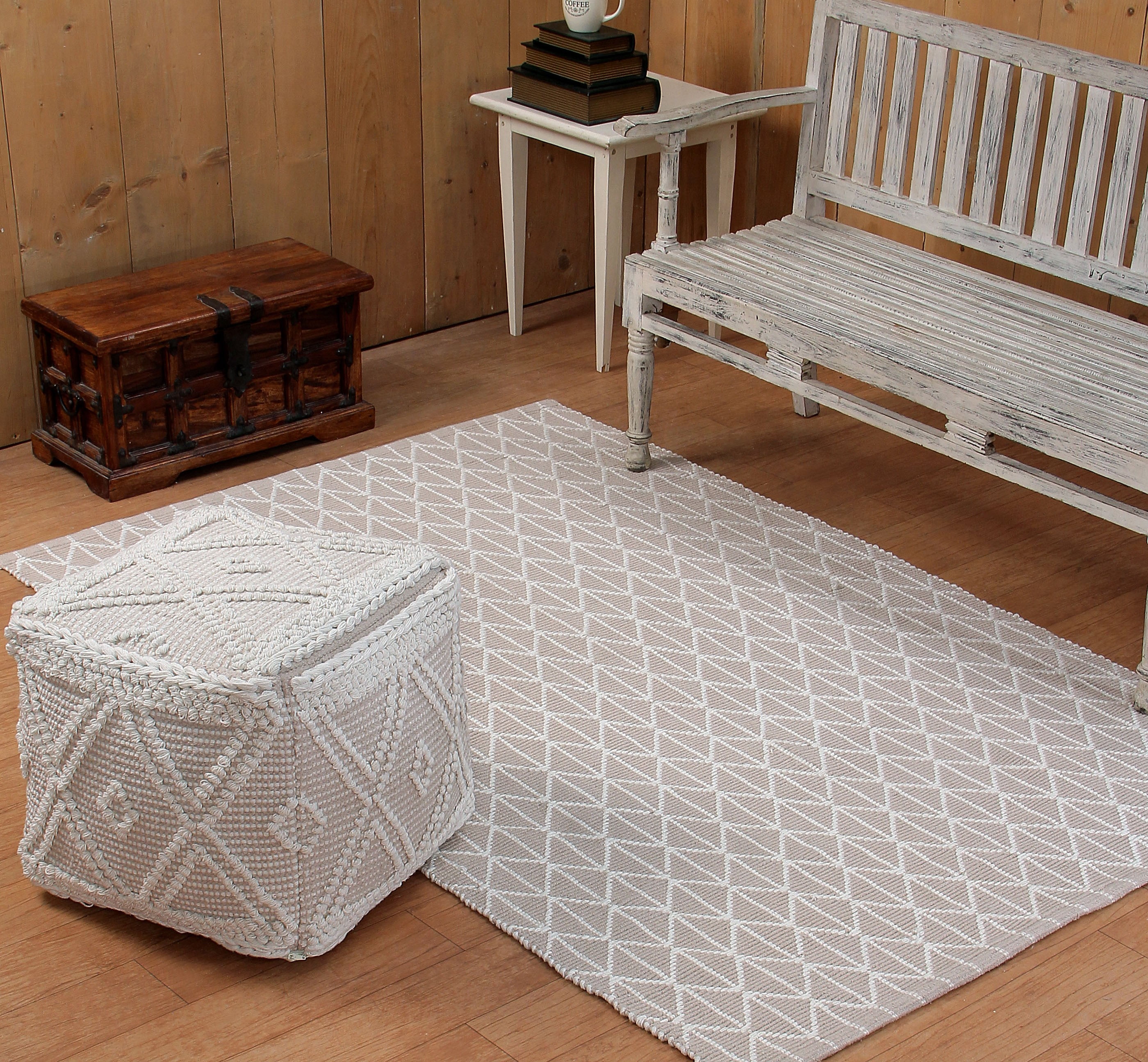 Better Trends 100% Cotton Durable Reversible Woven Indoor Area Utility ...