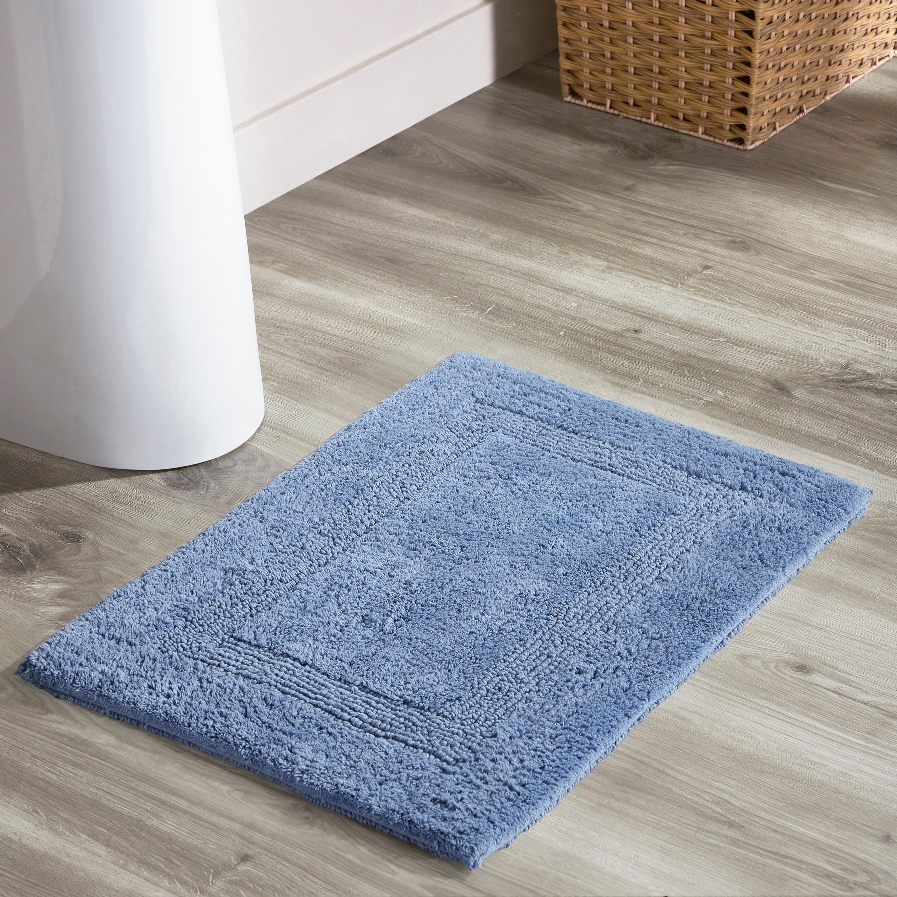 Better Trends 17" x 24" Premium Bathroom Rug Mat, 100% Cotton, Extra ...