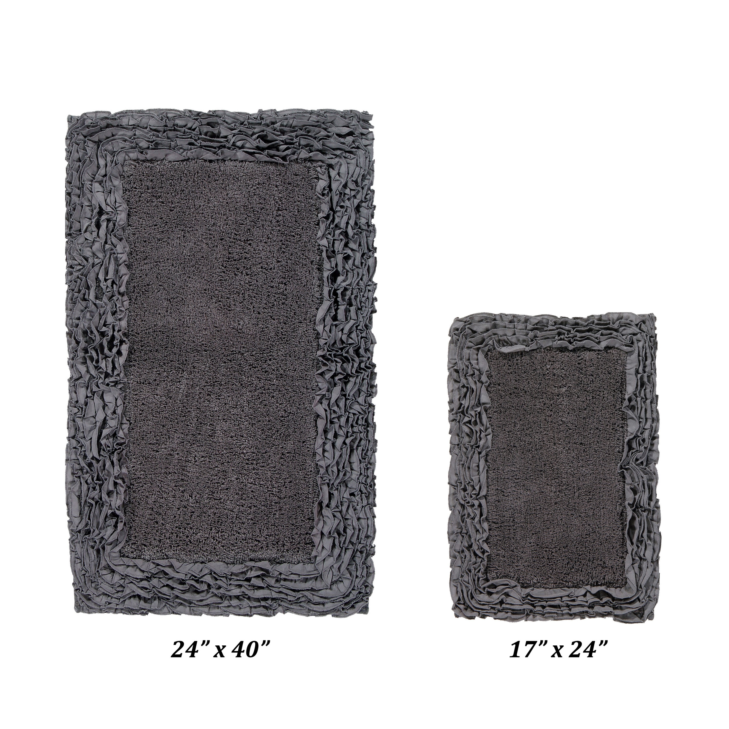 Better Trends 2 Piece Bathroom Rug Set 100% Cotton, Extra Soft, Water ...