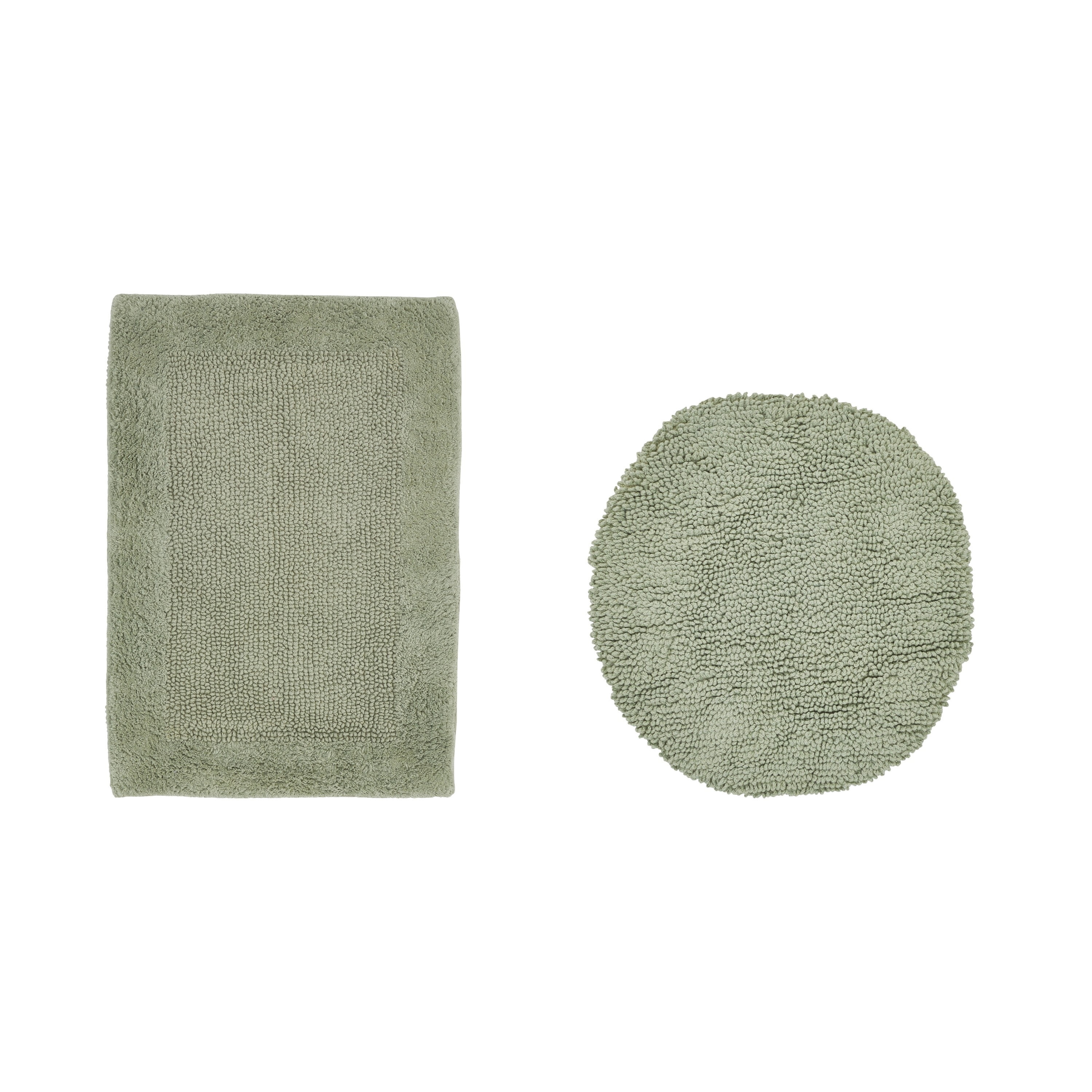 Better Trends 2 Piece Premium Bathroom Rug Set 100% Cotton Soft Tufted ...