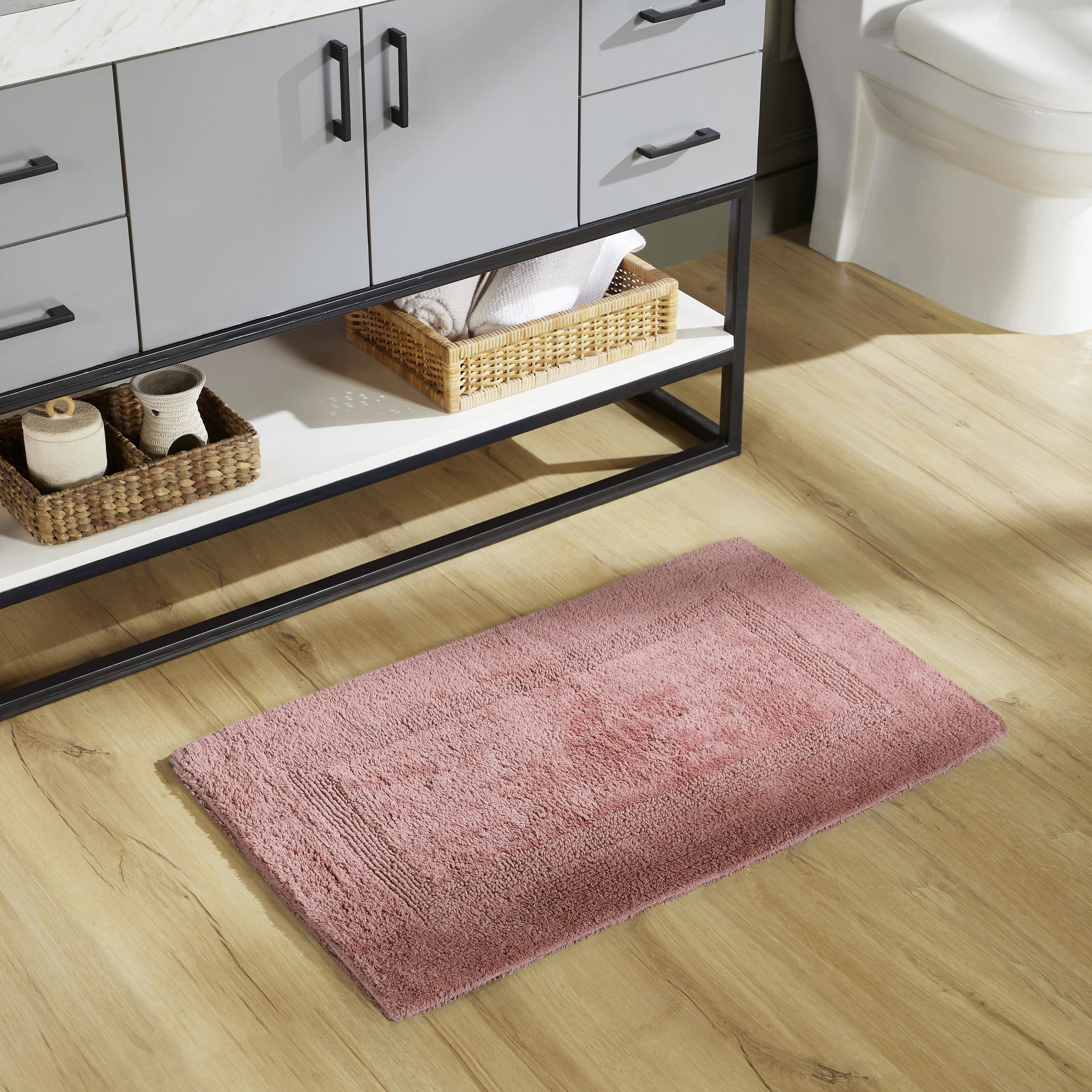 Better Trends 21" x 34" Premium Bathroom Rug Mat, 100% Cotton, Extra ...
