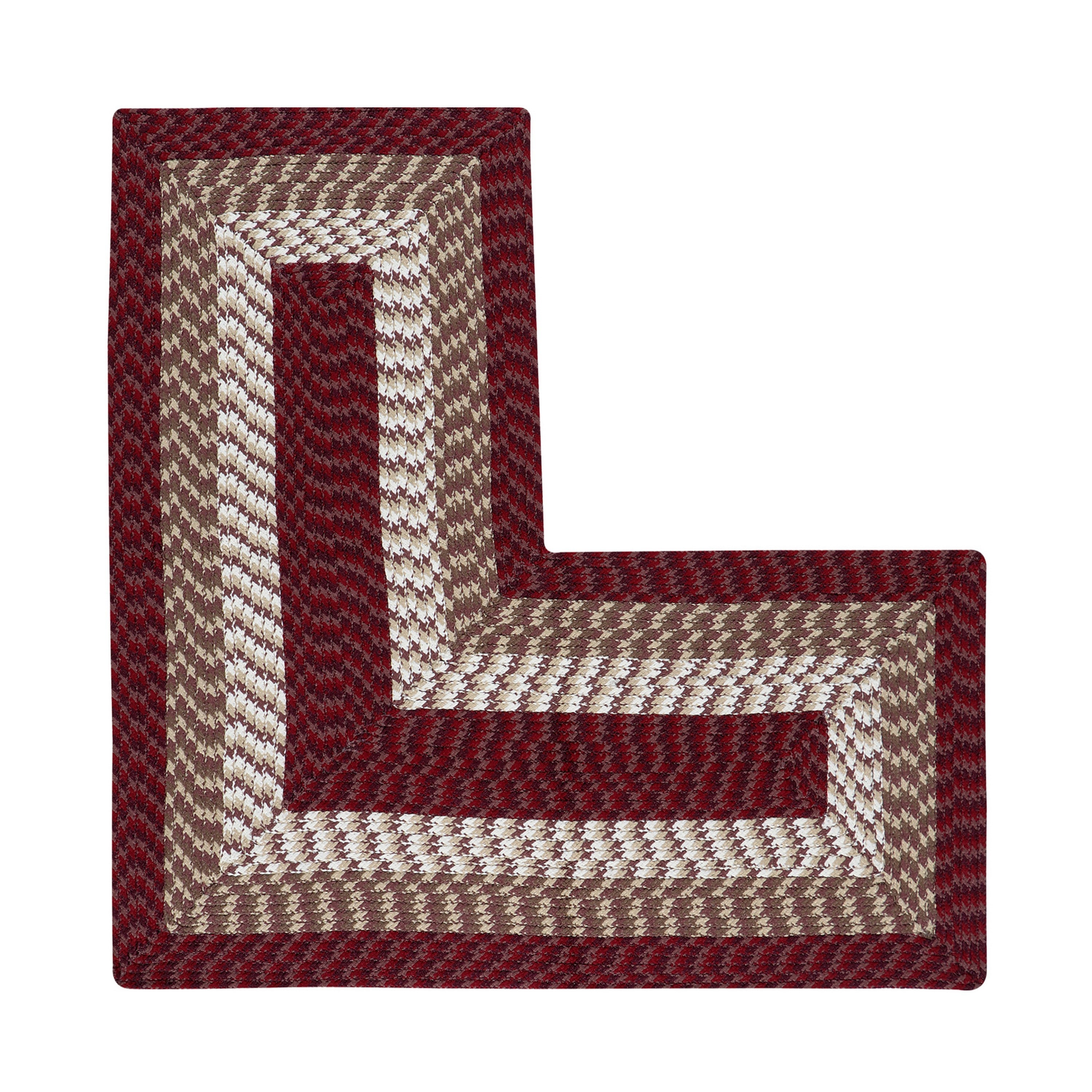 Better Trends 24"x 112" L-Shape Rug 100% Polypropylene Durable & Stain ...