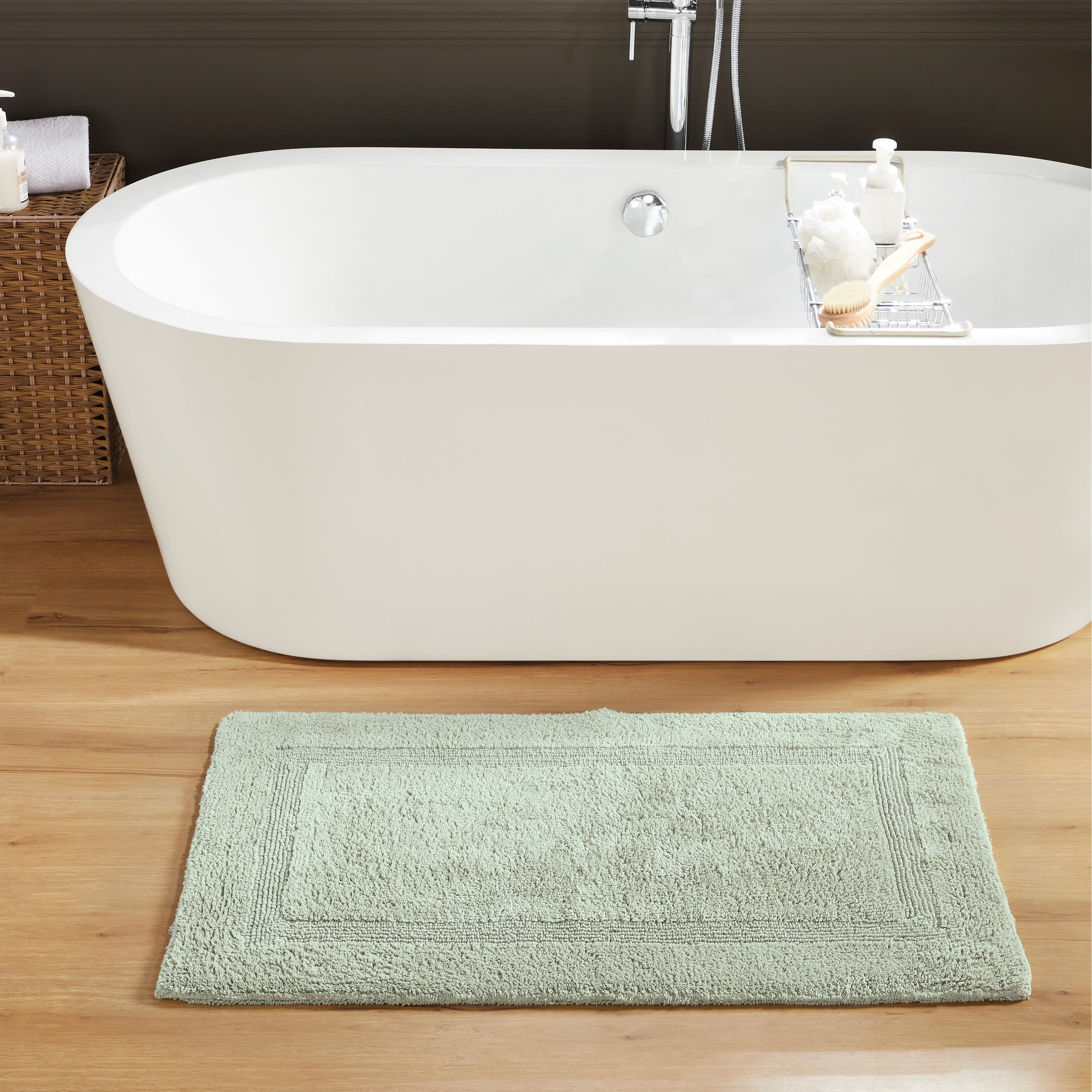 Better Trends 24" x 40" Premium Bathroom Rug Mat, 100% Cotton, Extra ...
