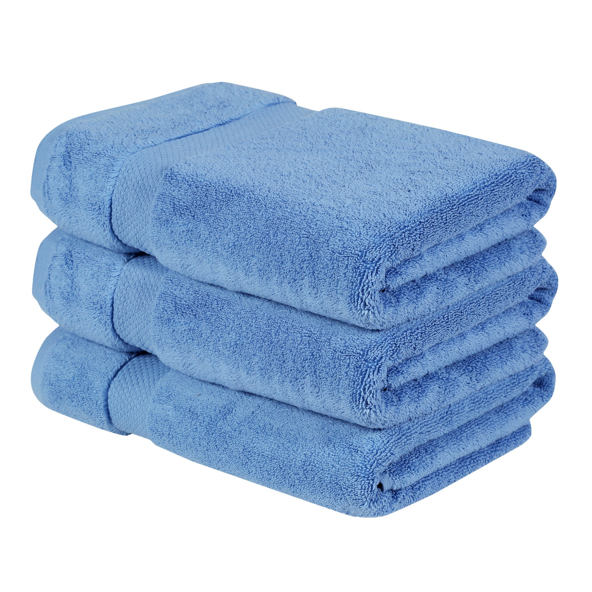 Better Trends 3-Pack Bath Towels 100% Ring Spun Cotton Lightweight ...