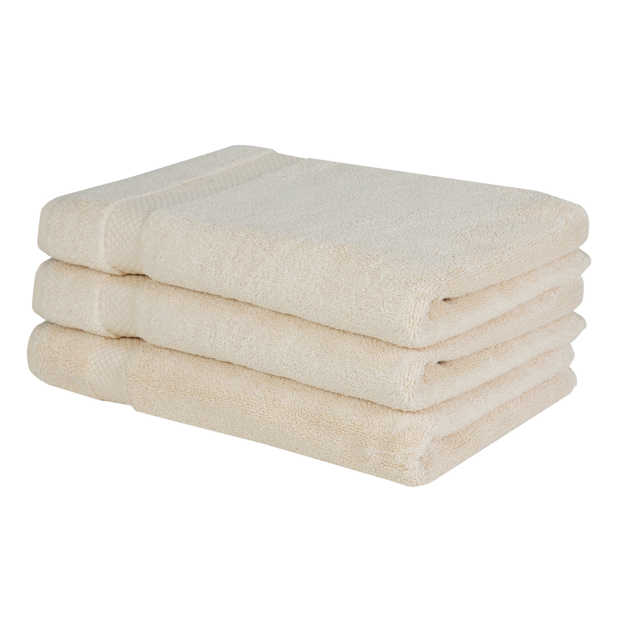 Better Trends 3 Pack Luxury Sand Hand Towels Sets 100% Ring Spun Cotton ...