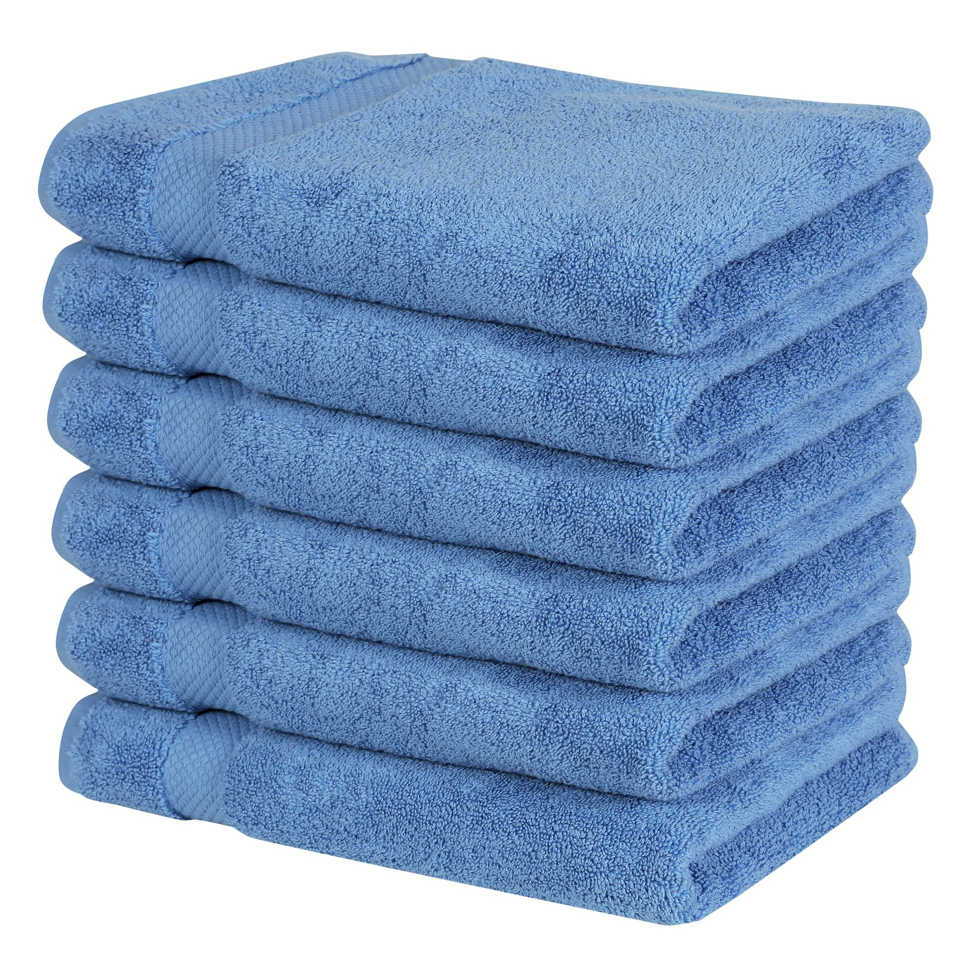 Better Trends 6 Pack Hand Towels Sets (16" x 26") 100% Ring Spun Cotton ...