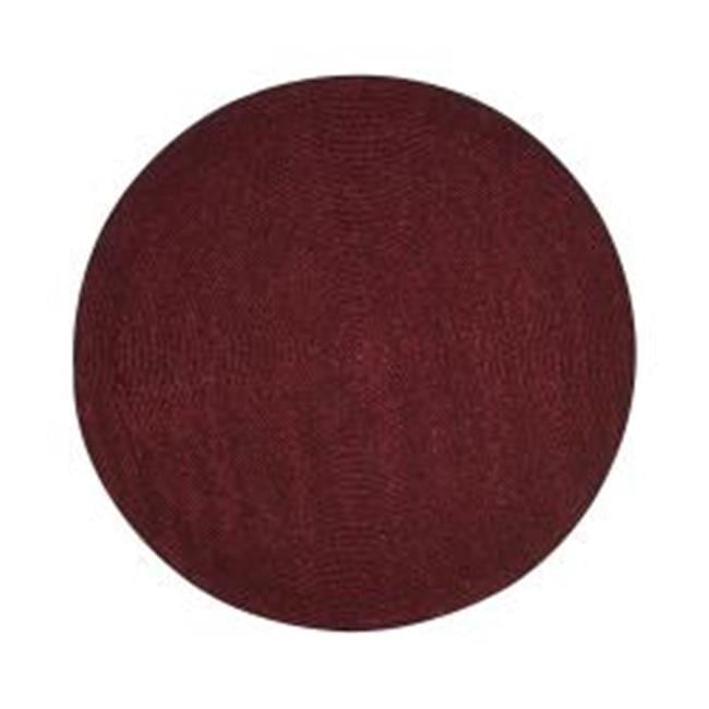Better Trends 8in. Round Chenille Reversible Rug - Burgundy - Walmart.com