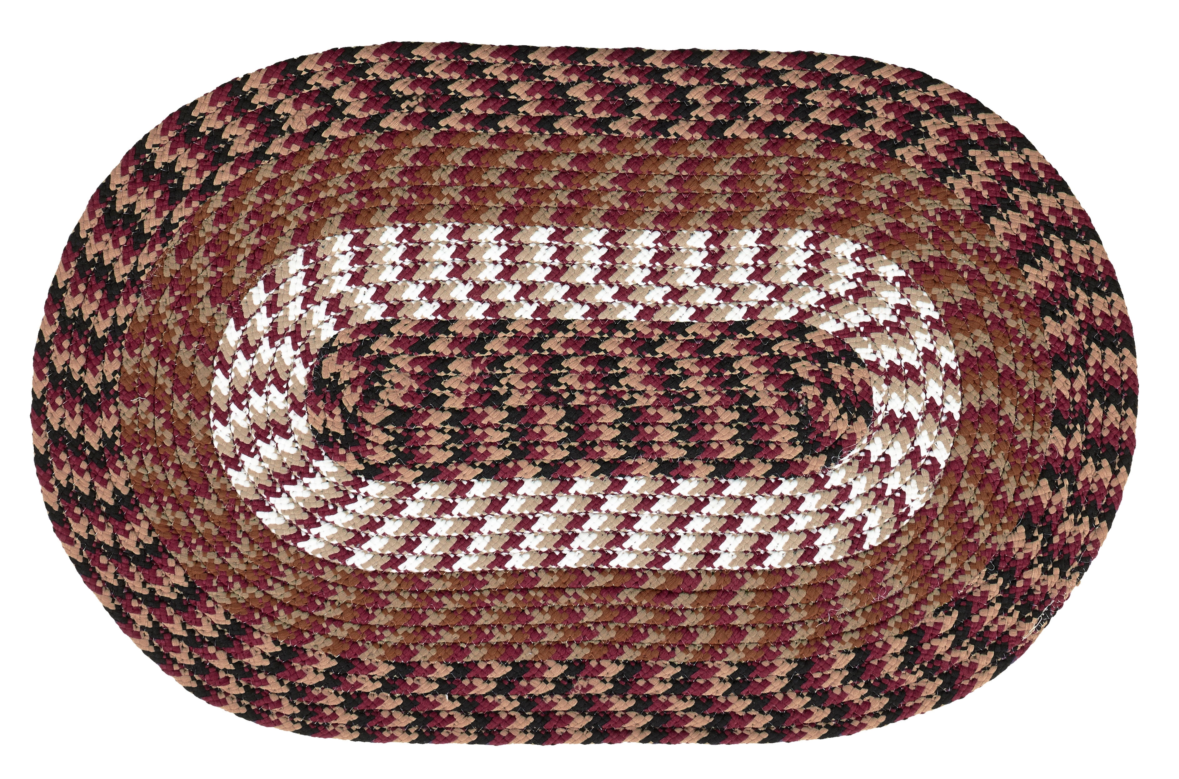 Better Trends Alpine Braided Rug 100% Polypropylene, 48" x 72" Oval ...