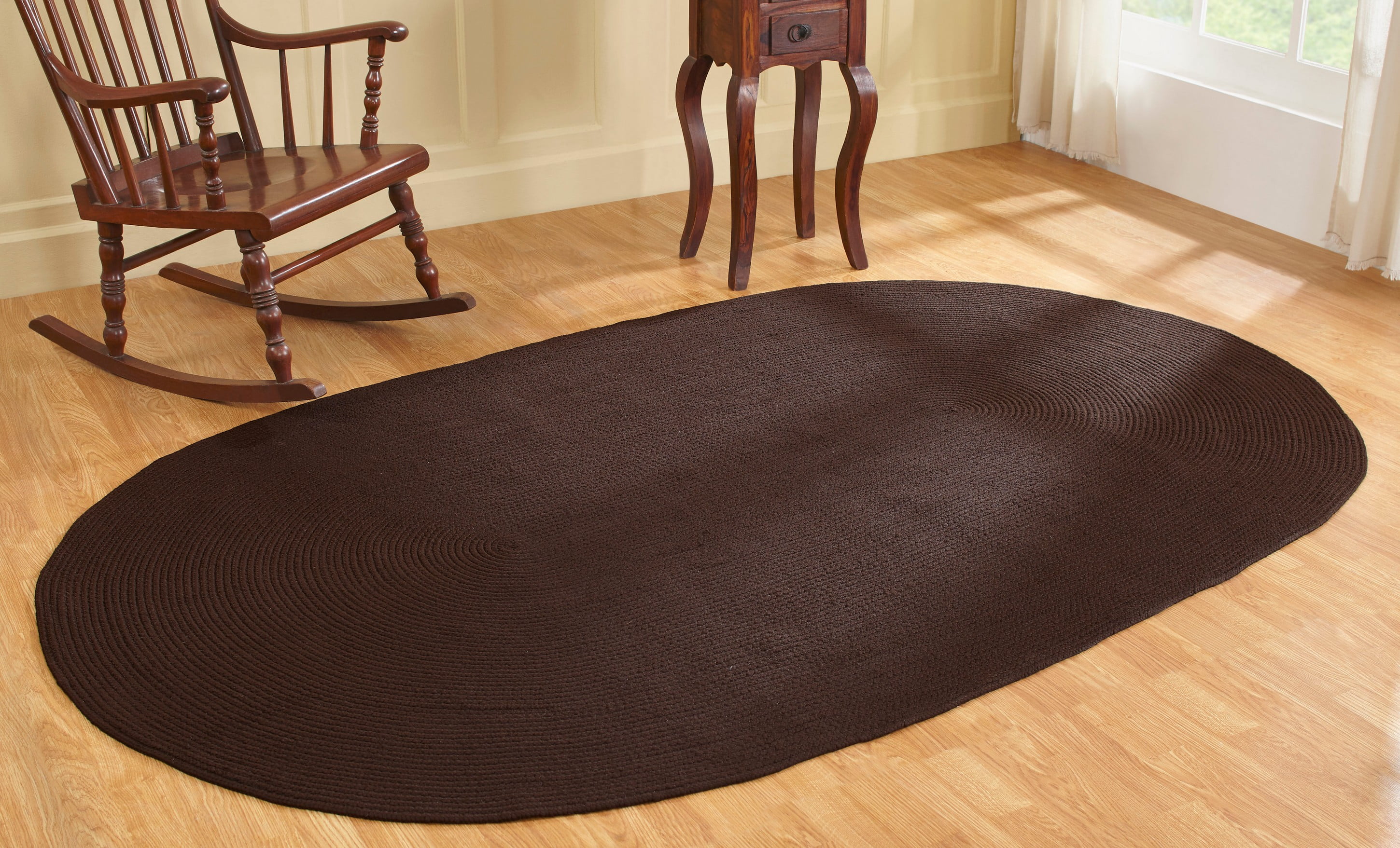 Better Trends 5' x 8' Oval Braided Rug 100% Polypropylene Durable ...