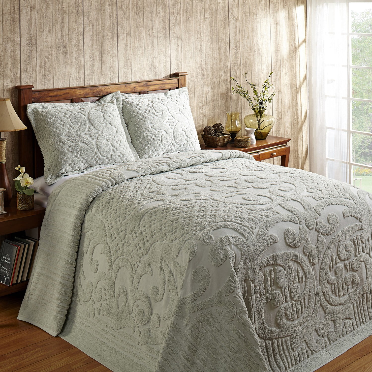 Better Trends Chenille Bedspread For King Size Bed 100% Cotton ...