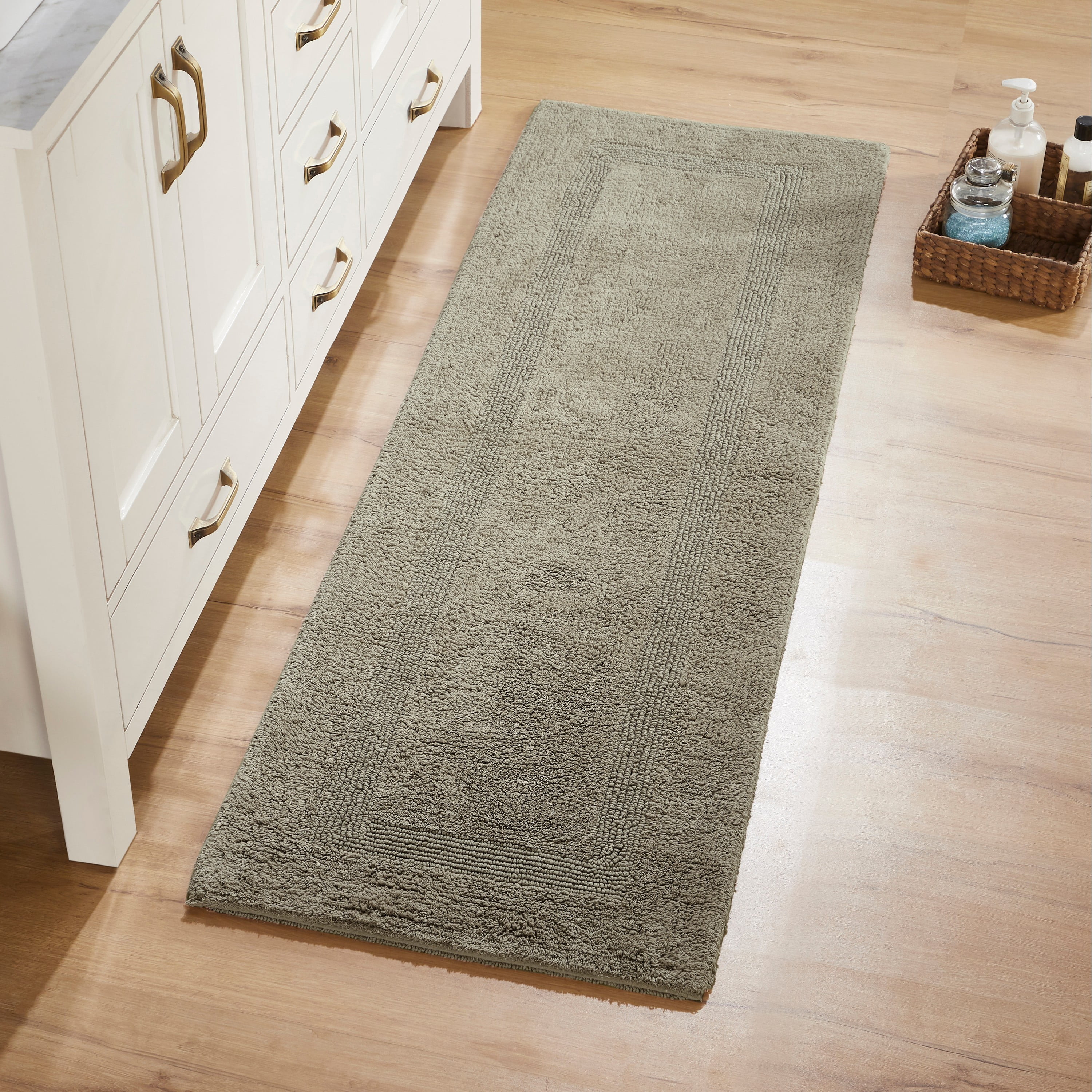 Better Trends 20" x 60" Premium Bathroom Runner Mat, 100% Cotton Tufted ...