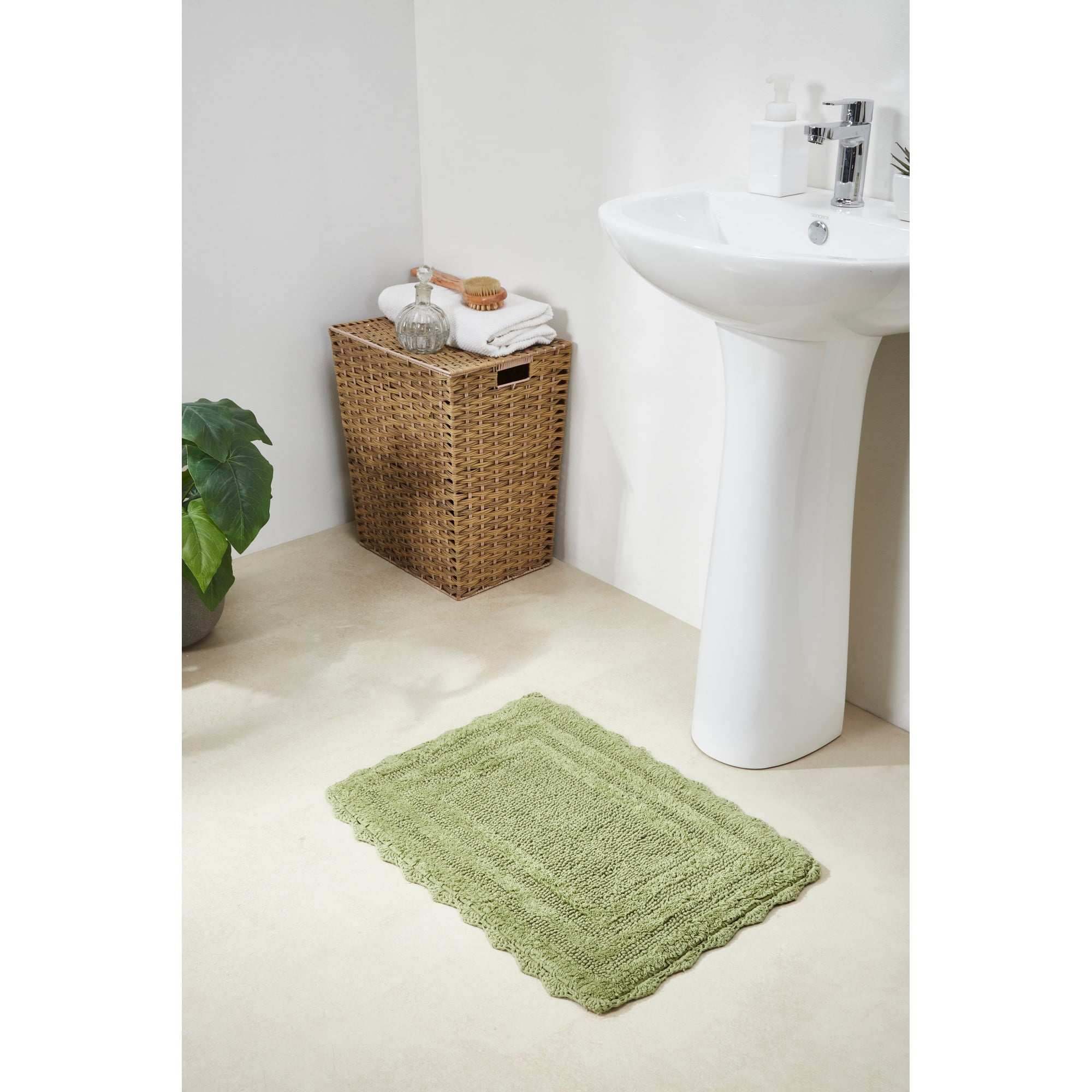 Better Trends 17" x 24" Bathroom Rug – 100% Cotton, Extra Soft Tufted ...