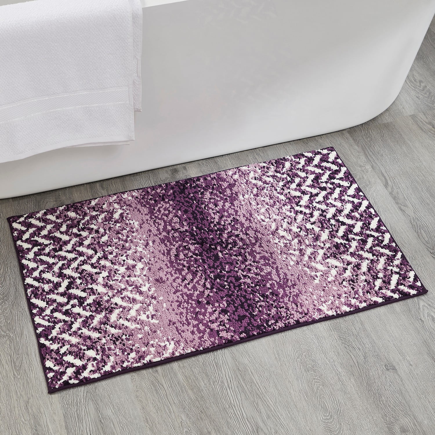 Better Trends Casablanca Collection Bath Rug Purple 21 x 34 - Walmart.com