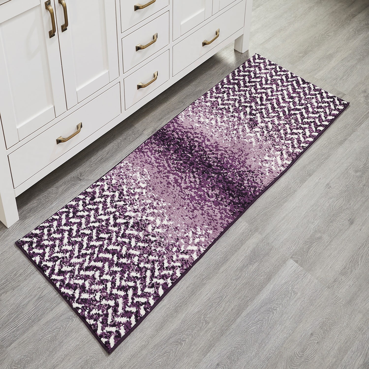Better Trends Runner Bath Rug 20” x 60” Bathroom Rug Mat Non-Slip Micro ...