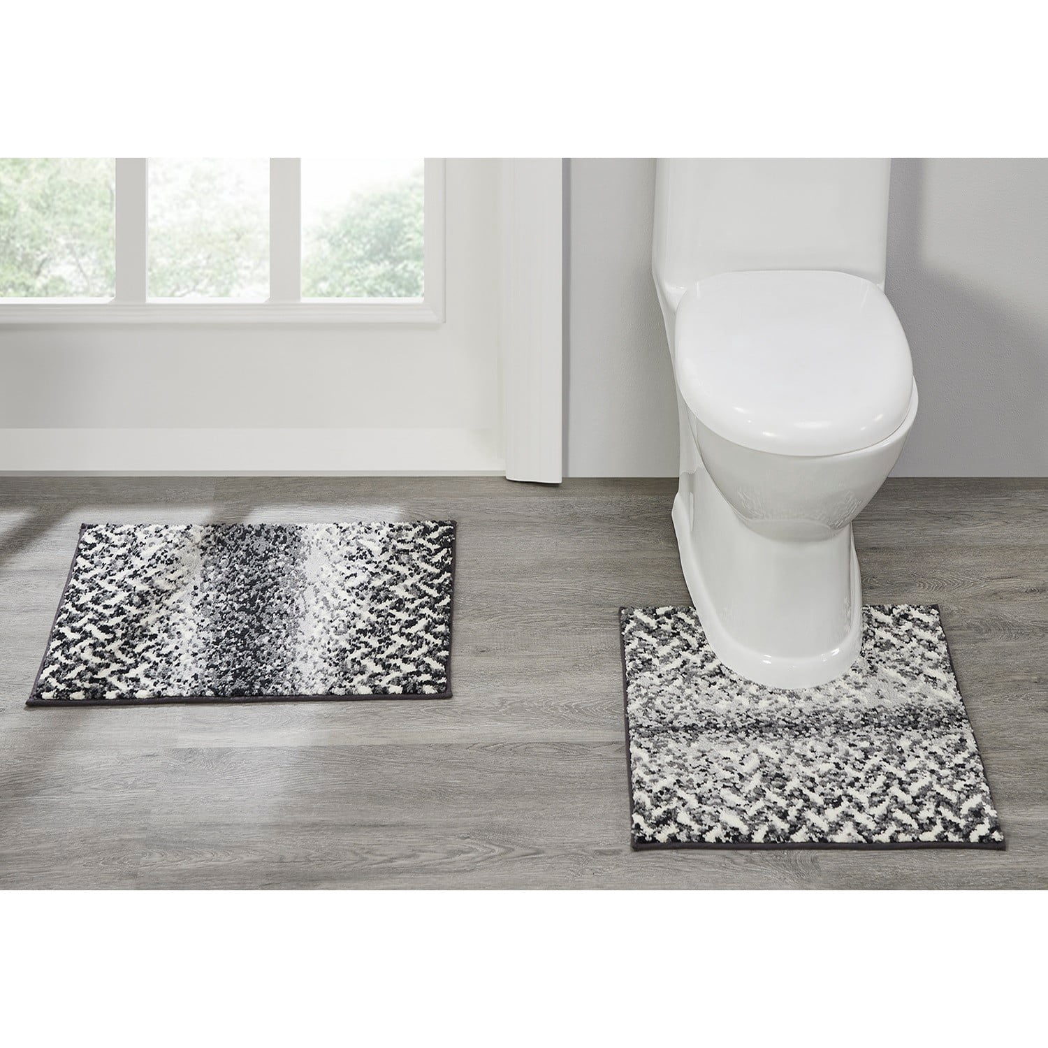 Better Trends Casablanca Collection Micro Polyester Bath Rug Set in ...