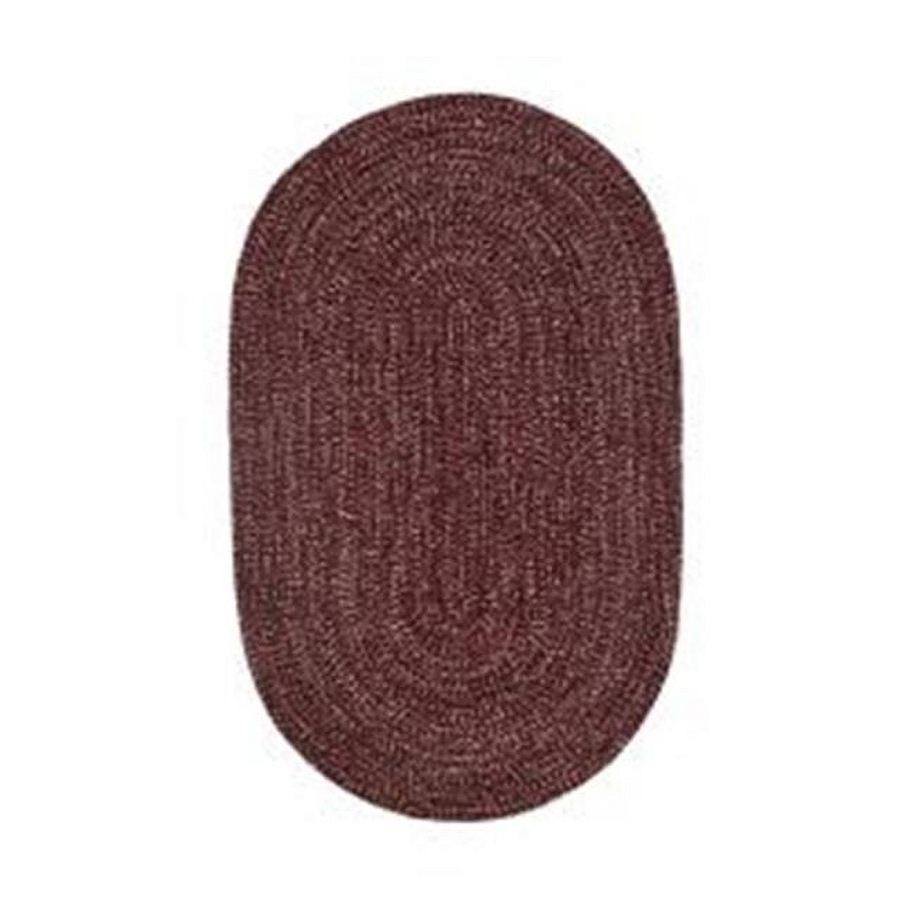 Better Trends Chenille Reversible Rug - Burgundy & Mauve Tweed - 3.6 x ...