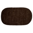 Better Trends Chenille Solid Collection 100% Polyester 22" x 40" Oval ...