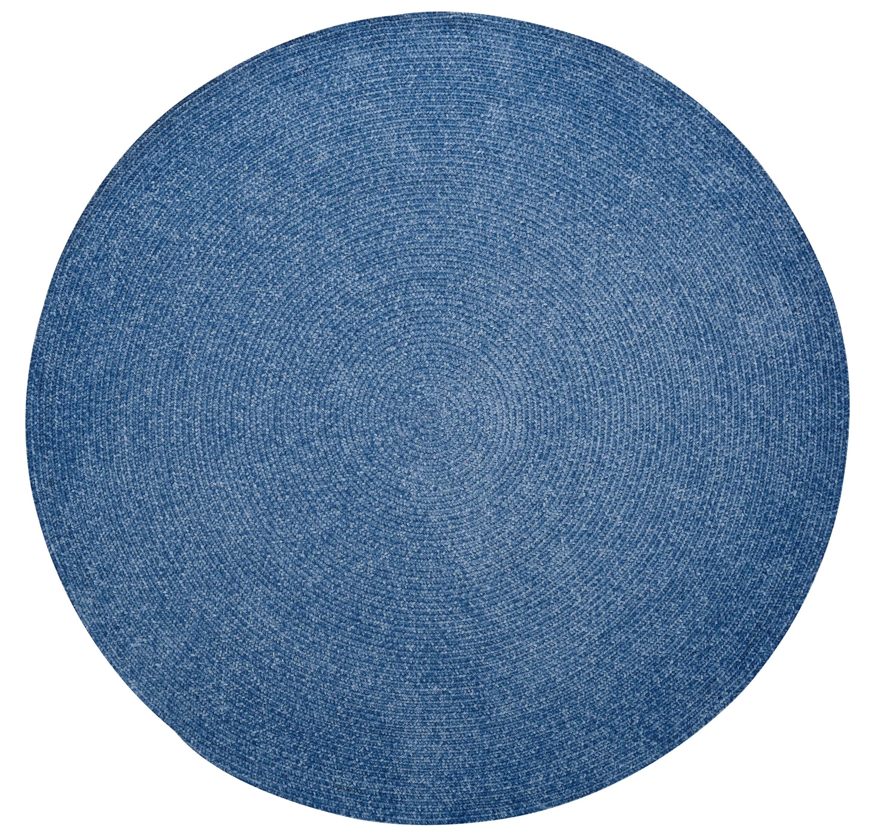 Better Trends Chenille Solid Braid Reversible Indoor Area Utility Rug ...