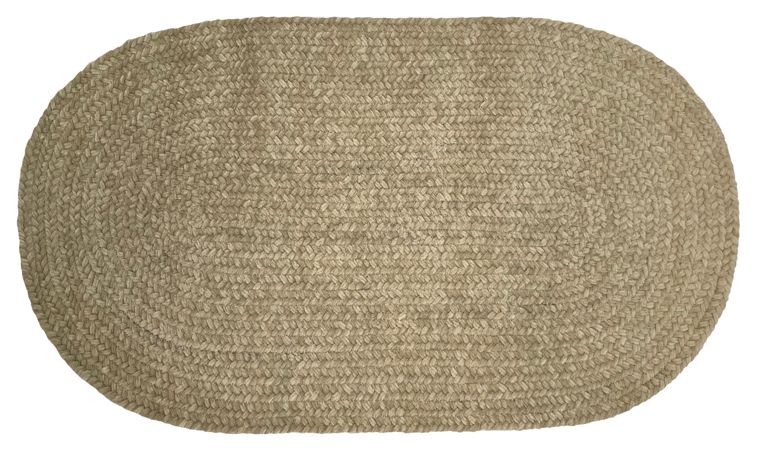 Better Trends Chenille Solid Collection 100% Polyester 22" x 40" Oval ...