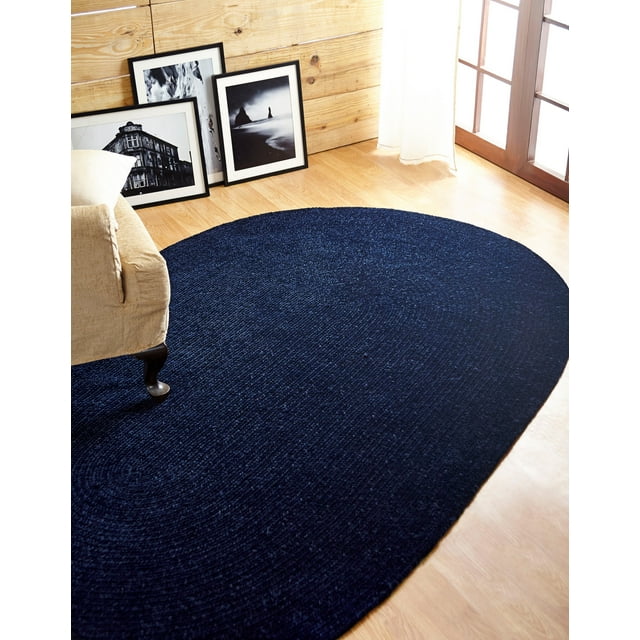 Better Trends Chenille Solid Collection 100% Polyester 42" x 66" Oval ...