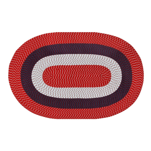 Better Trends Country Braid Reversible Indoor Area Utility Rug 100% ...