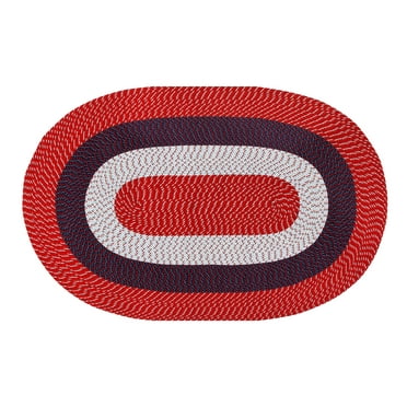 Better Trends Alpine Braid Reversible Indoor Area Utility Rug 100% ...