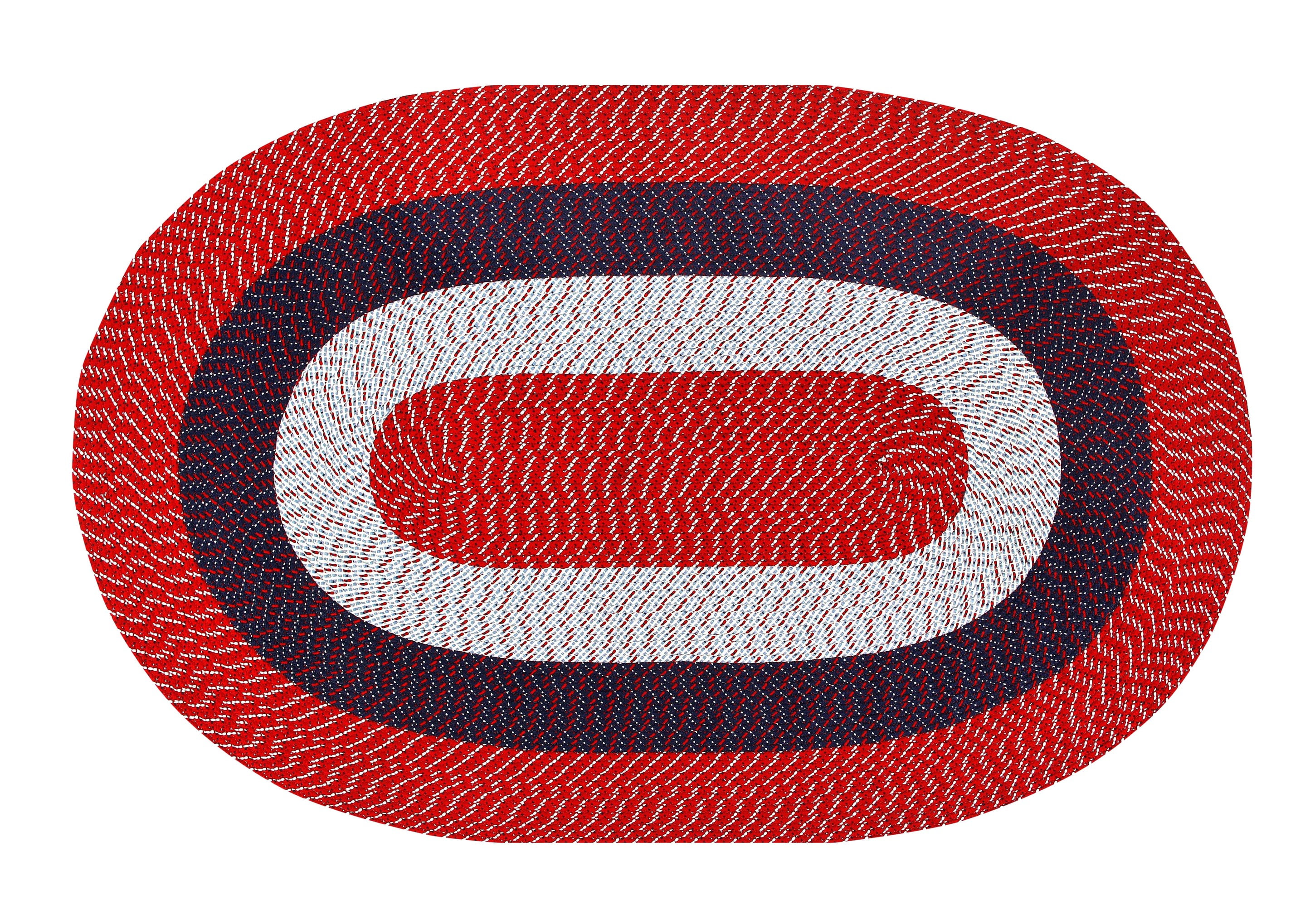 Better Trends 8' x 11' Oval Braided Rug 100% Polypropylene Durable and ...